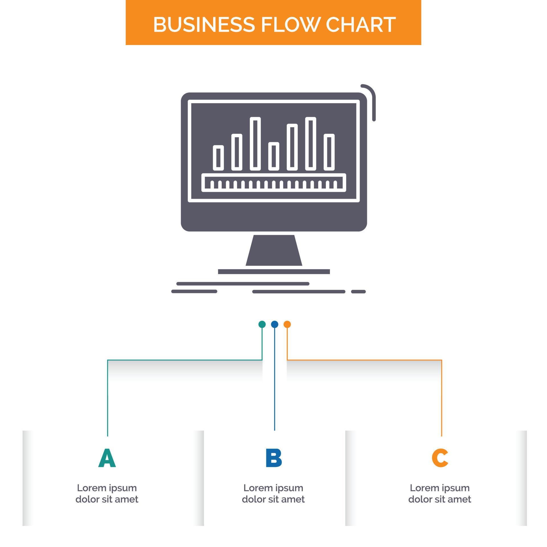 Analytics Processing Dashboard Data Stats Business Flow Chart
