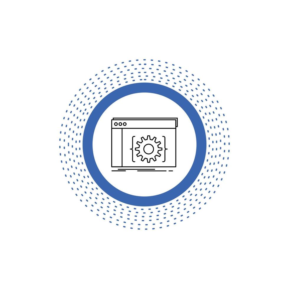 Api App Coding Developer Software Line Icon Vector Isolated Illustration 13036043 Vector
