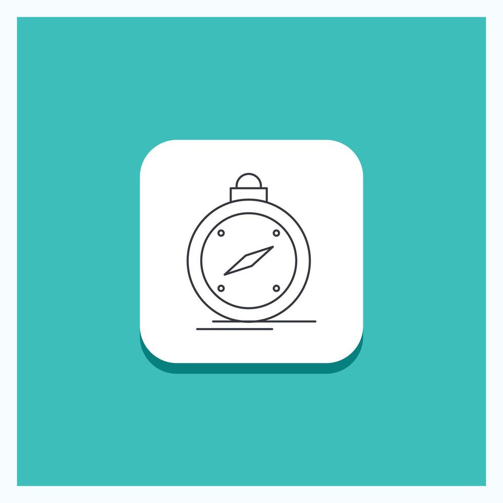 Round Button For Compass Direction Navigation Gps Location Line