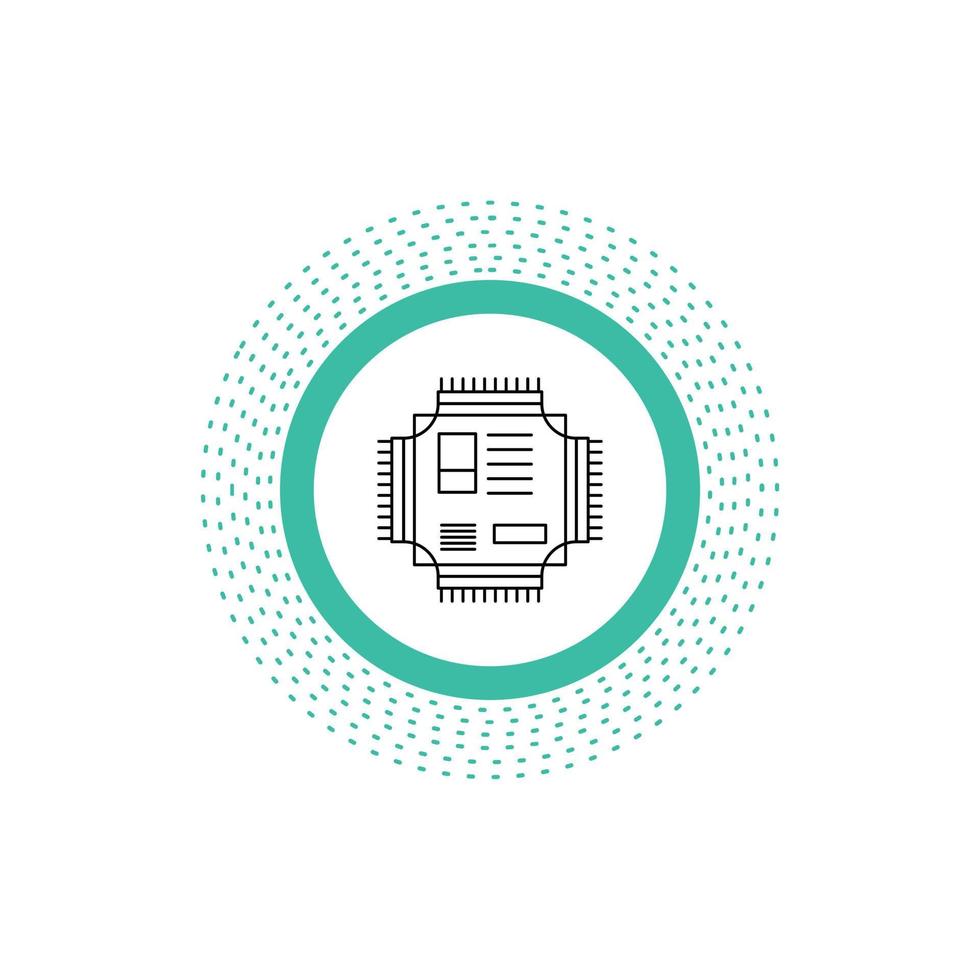 Chip. cpu. microchip. processor. technology Line Icon. Vector isolated ... Chip. cpu. microchip. processor. technology Line Icon. Vector isolated ...