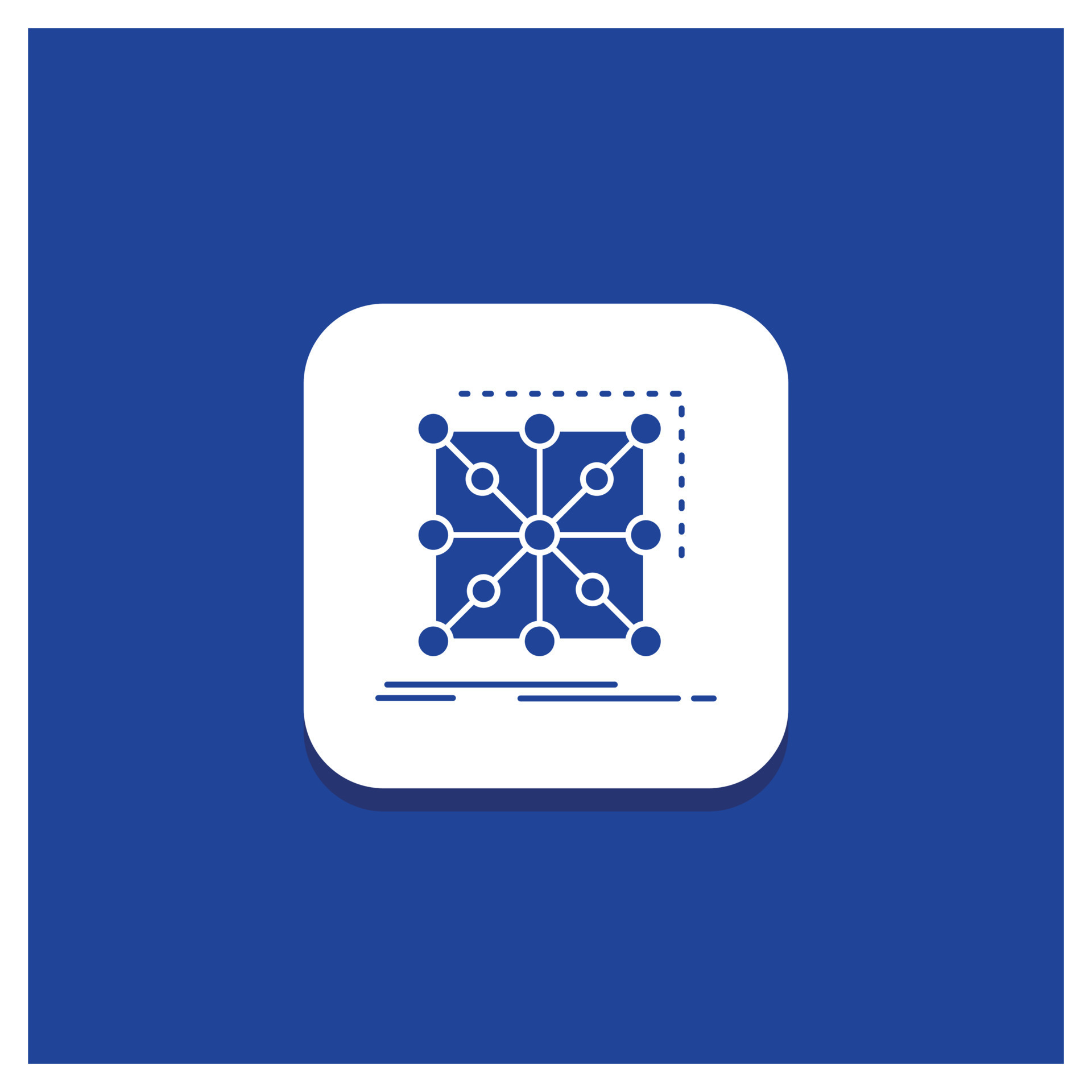 Blue Round Button for Data. framework. App. cluster. complex Glyph icon 13036185 Vector Art at ...