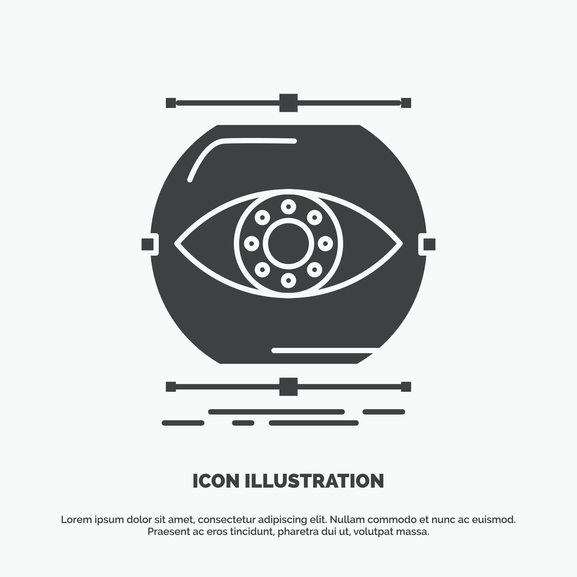 Visualize Conception Monitoring Monitoring Vision Icon Glyph