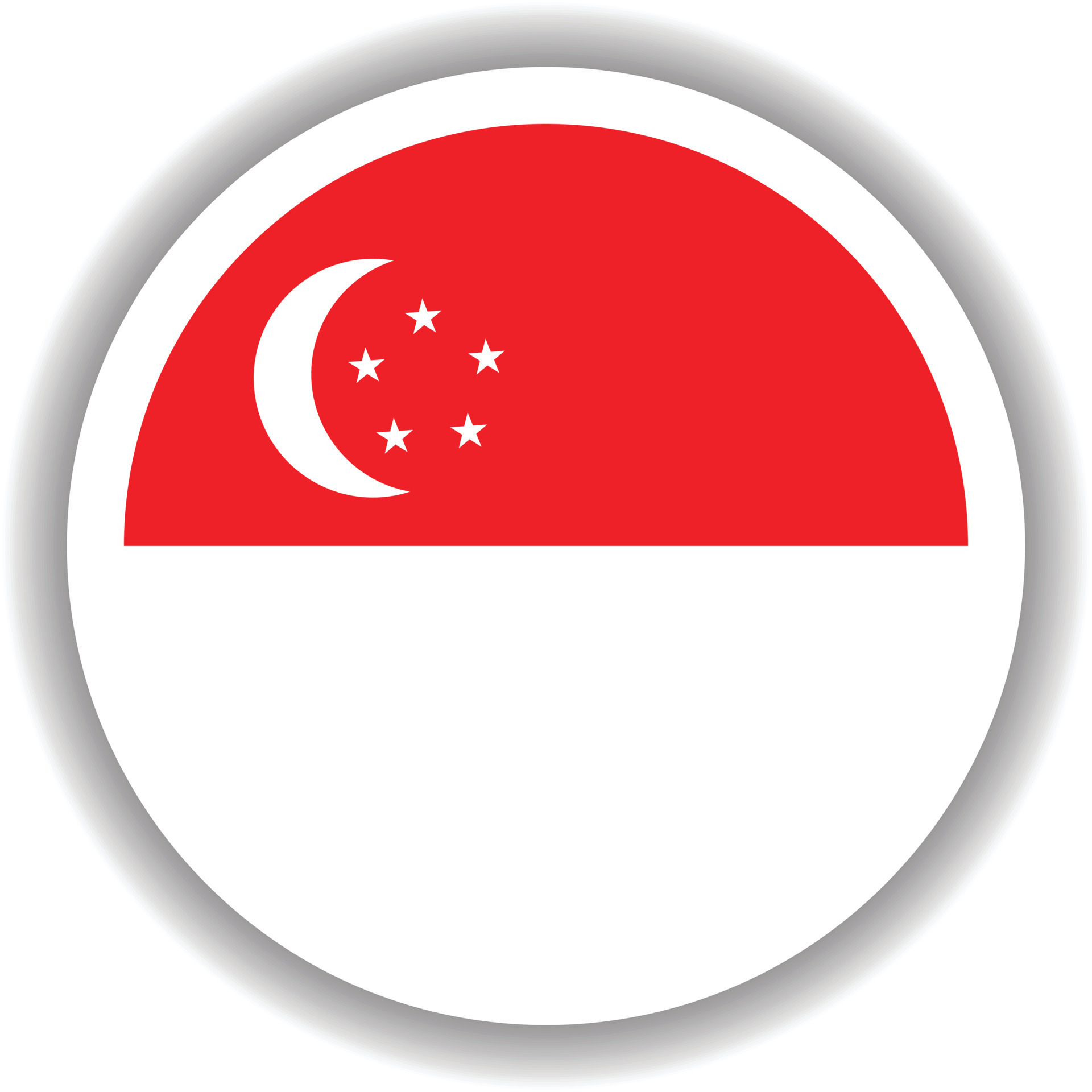 Singapore Round Flag Vector Art, Icons, and Graphics for Free Download