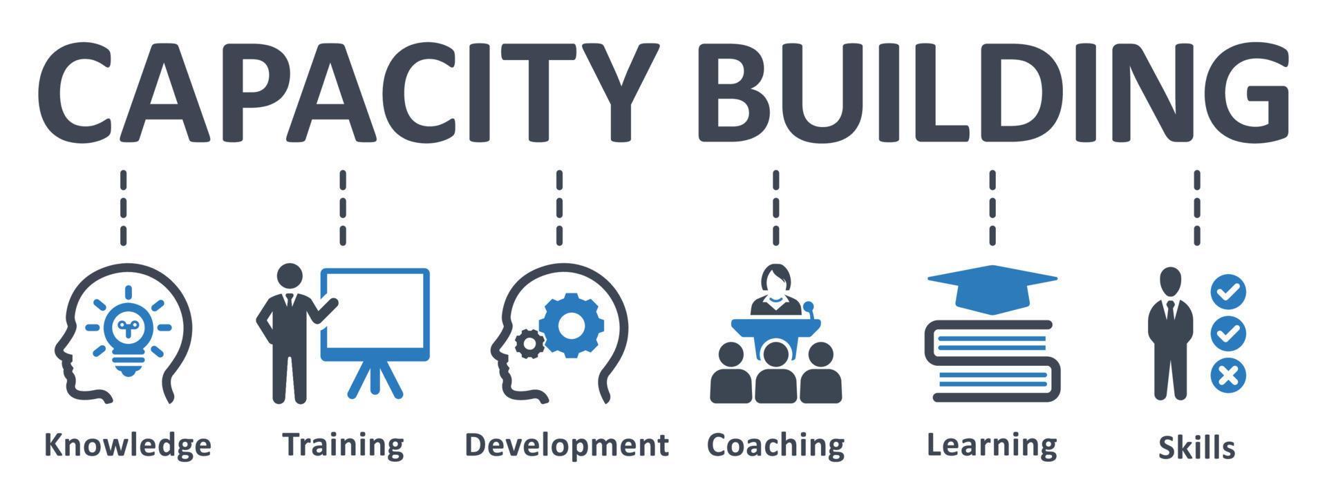 Capacity Building Icon Vector Illustration Capacity Building