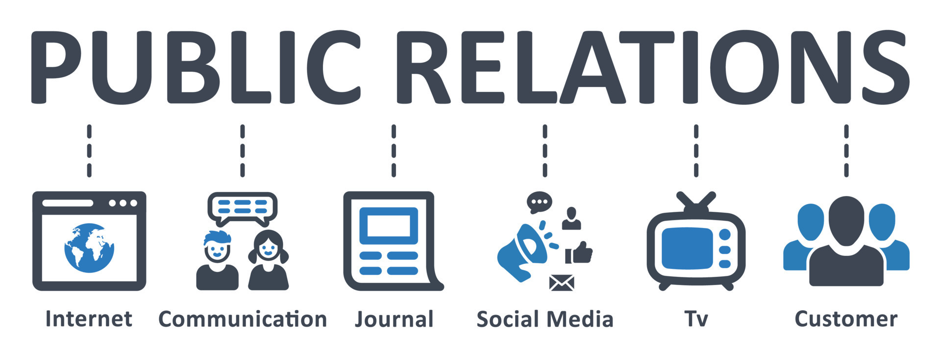 Public Relations Icon Vector Illustration Public Relations