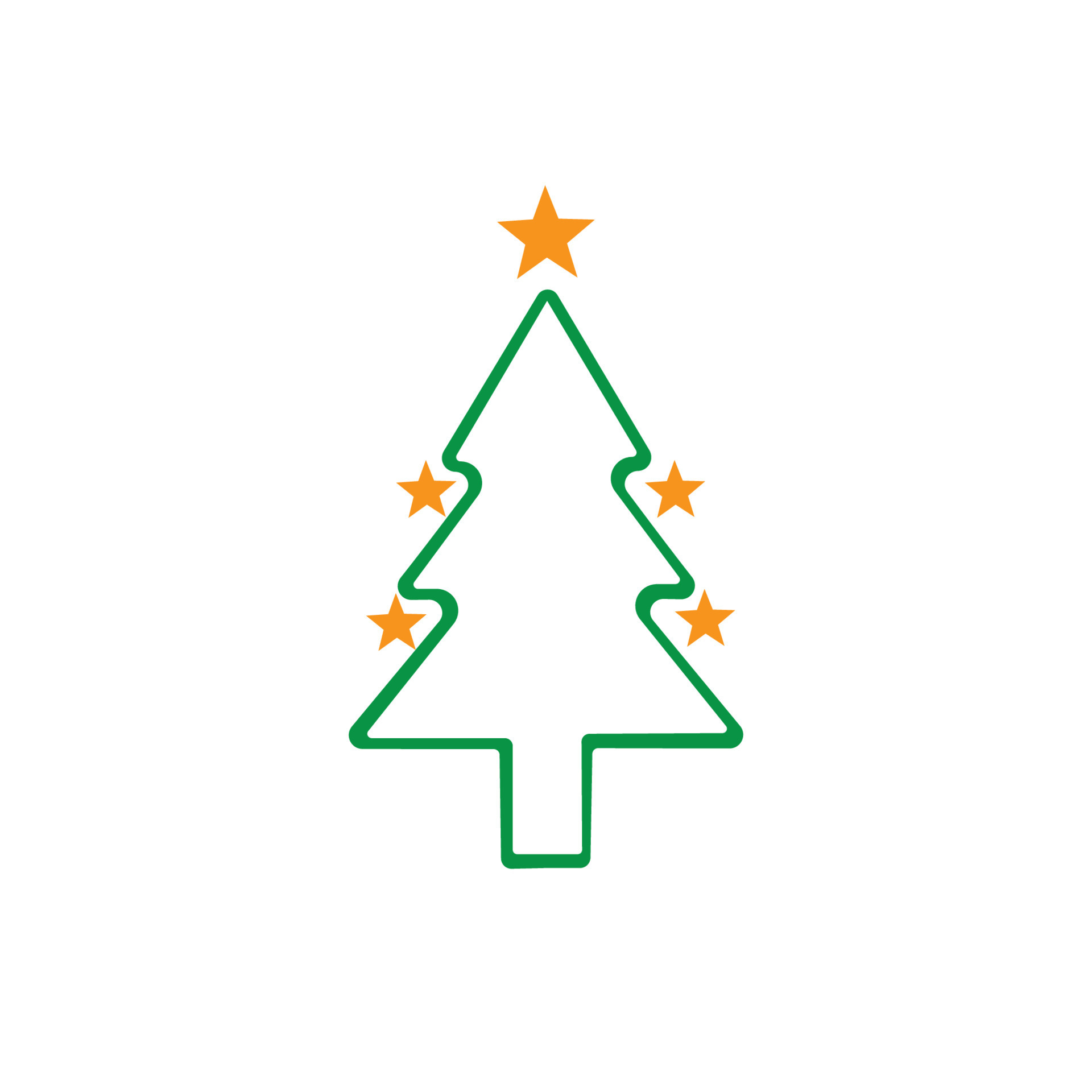 christmas tree icon 13040493 Vector Art at Vecteezy