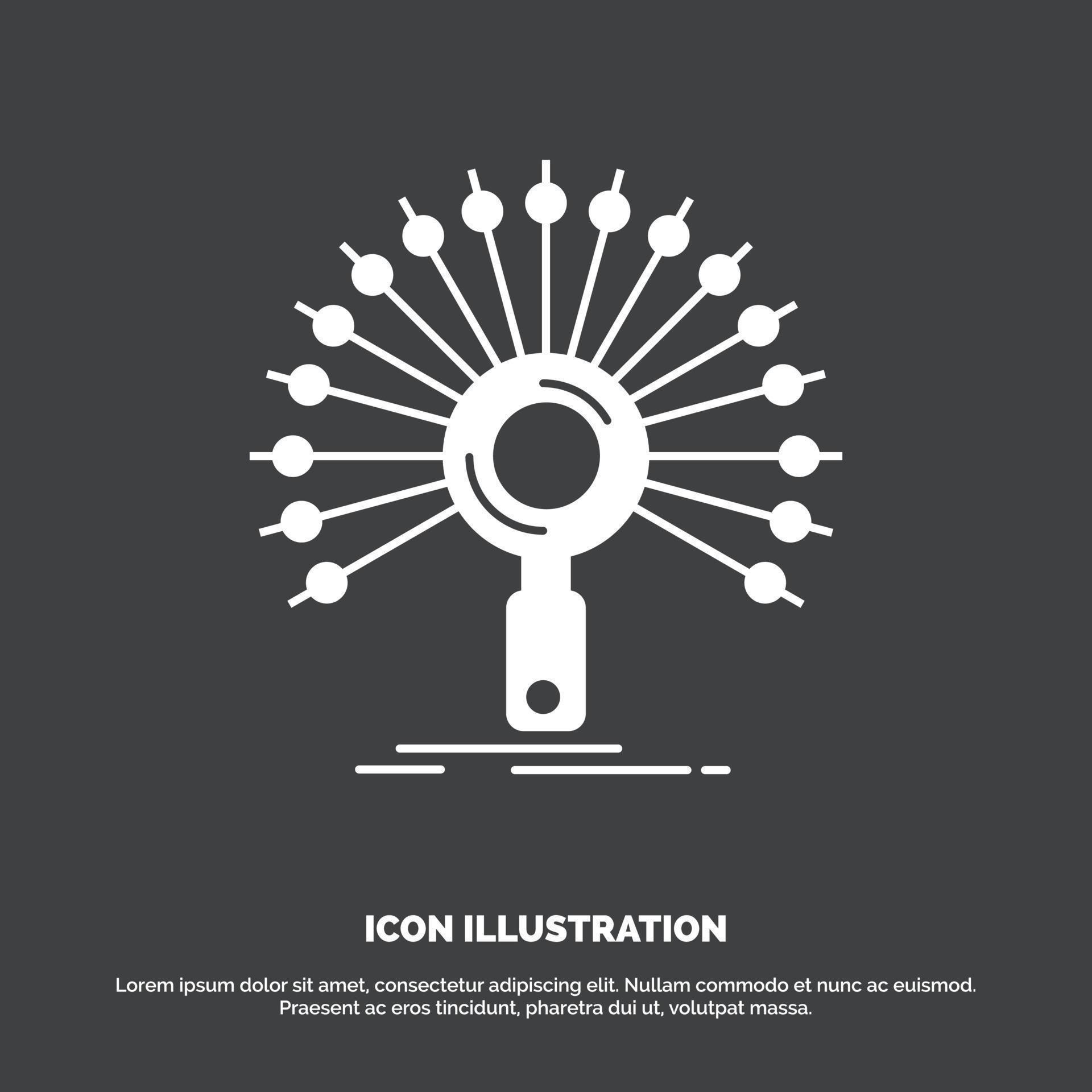 Data Information Informational Network Retrieval Icon Glyph Vector Symbol For Ui And Ux