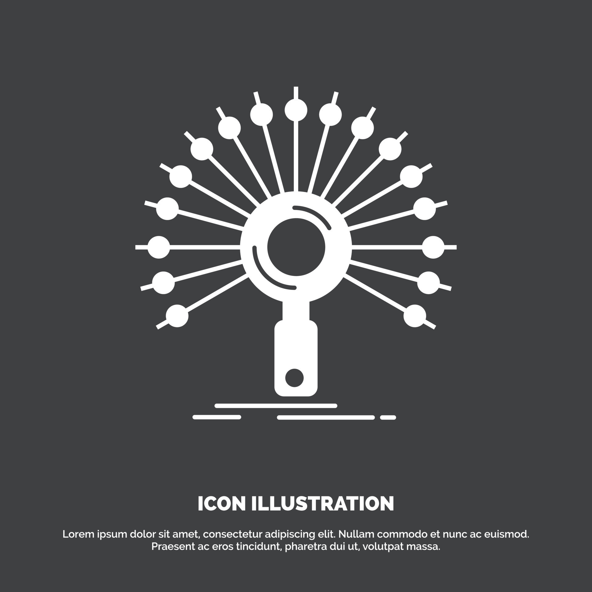 Data Information Informational Network Retrieval Icon Glyph Vector Symbol For Ui And Ux