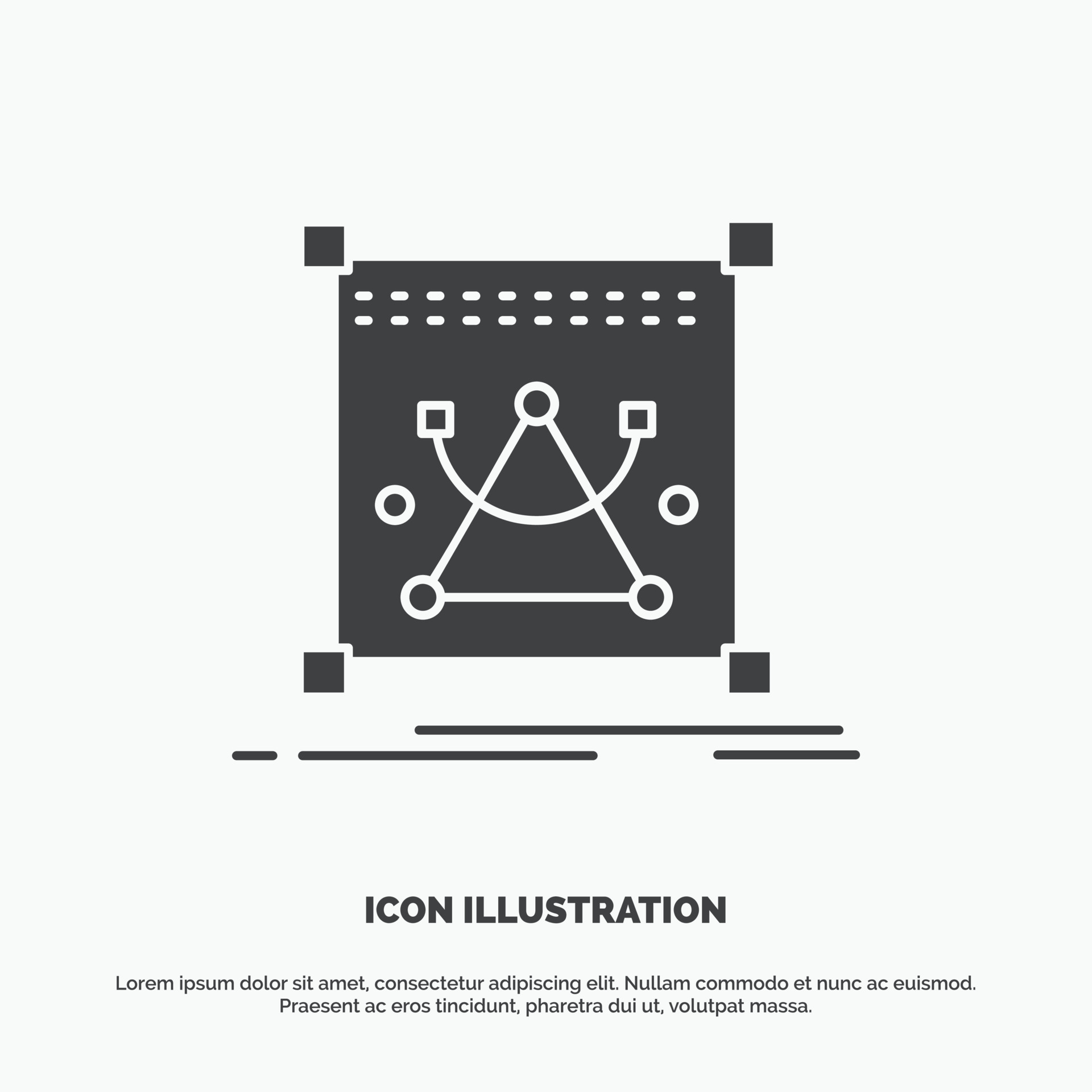 3d. edit. editing. object. resize Icon. glyph vector gray symbol for UI ...