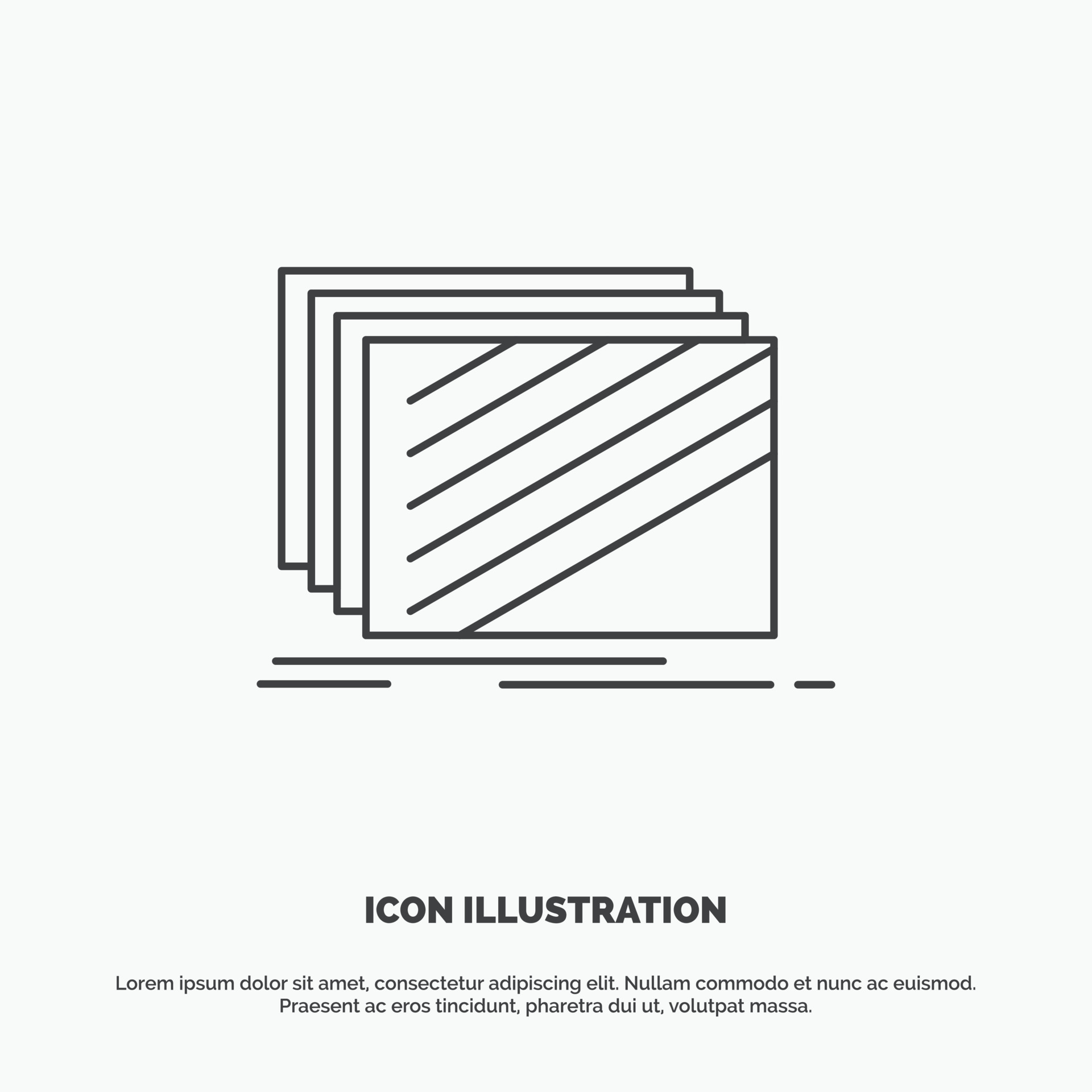 Design Layer Layout Texture Textures Icon Line Vector Gray Symbol For Ui And Ux Website Or