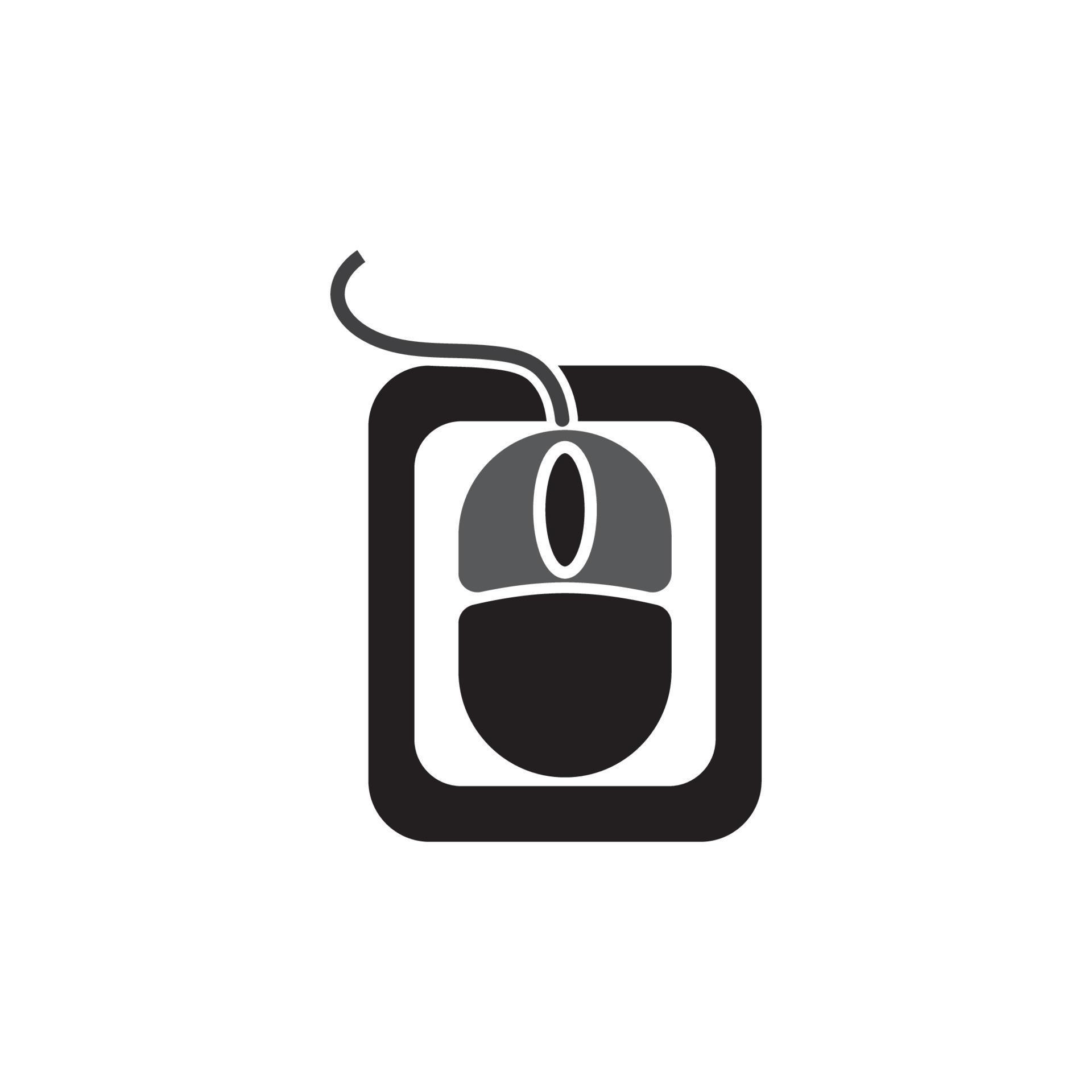 mouse computer logo 13043152 Vector Art at Vecteezy