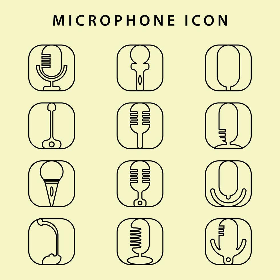 nine microphone icons set 13044363 Vector Art at Vecteezy nine microphone icons set 13044363 Vector Art at Vecteezy