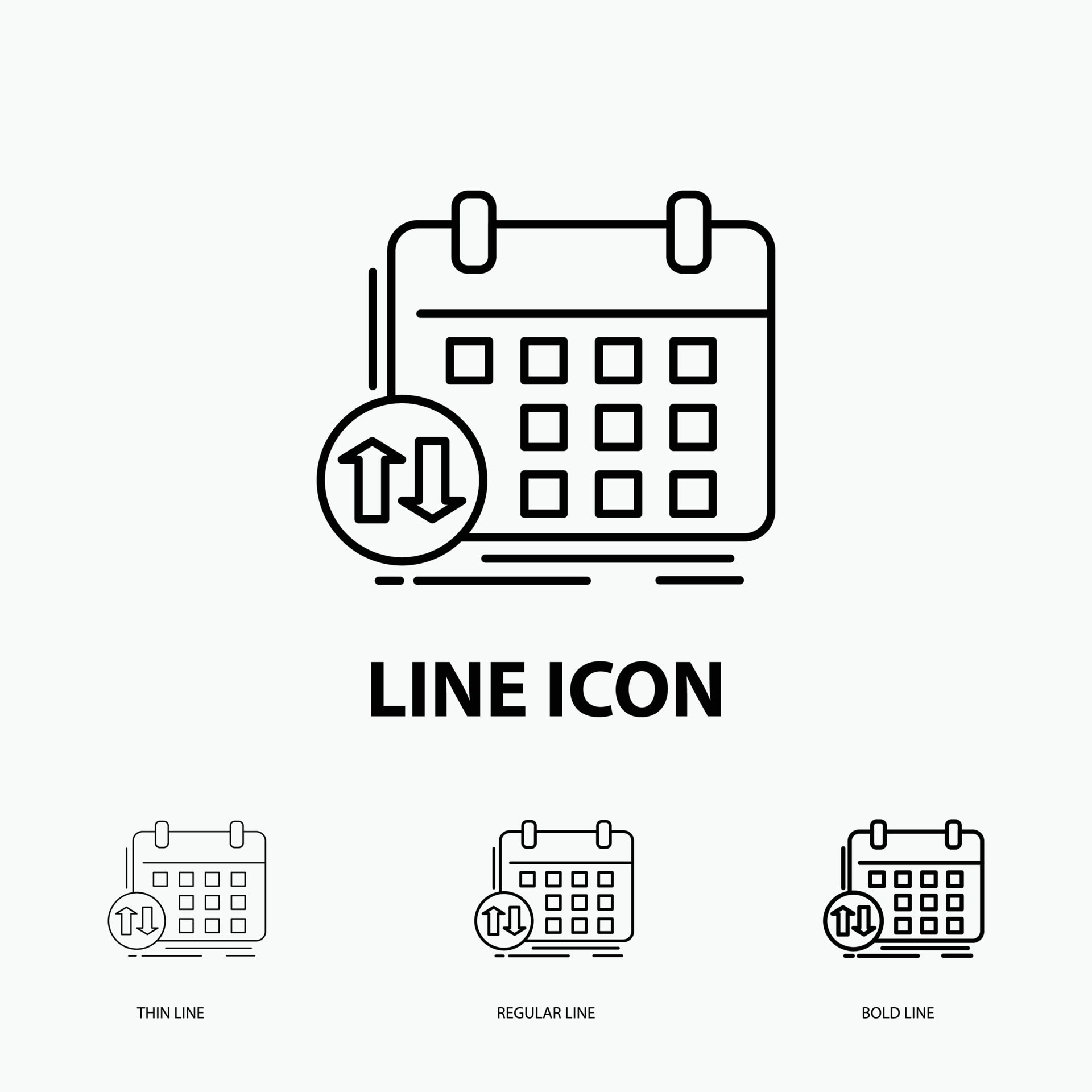 Schedule Classes Timetable Appointment Event Icon In Thin Regular