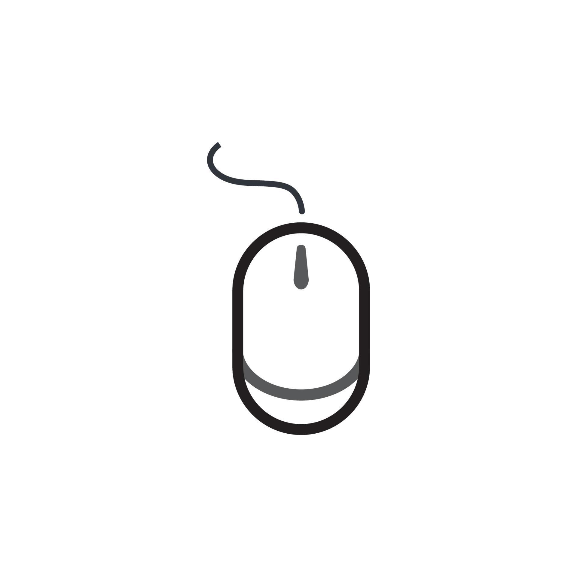 mouse computer logo 13044813 Vector Art at Vecteezy