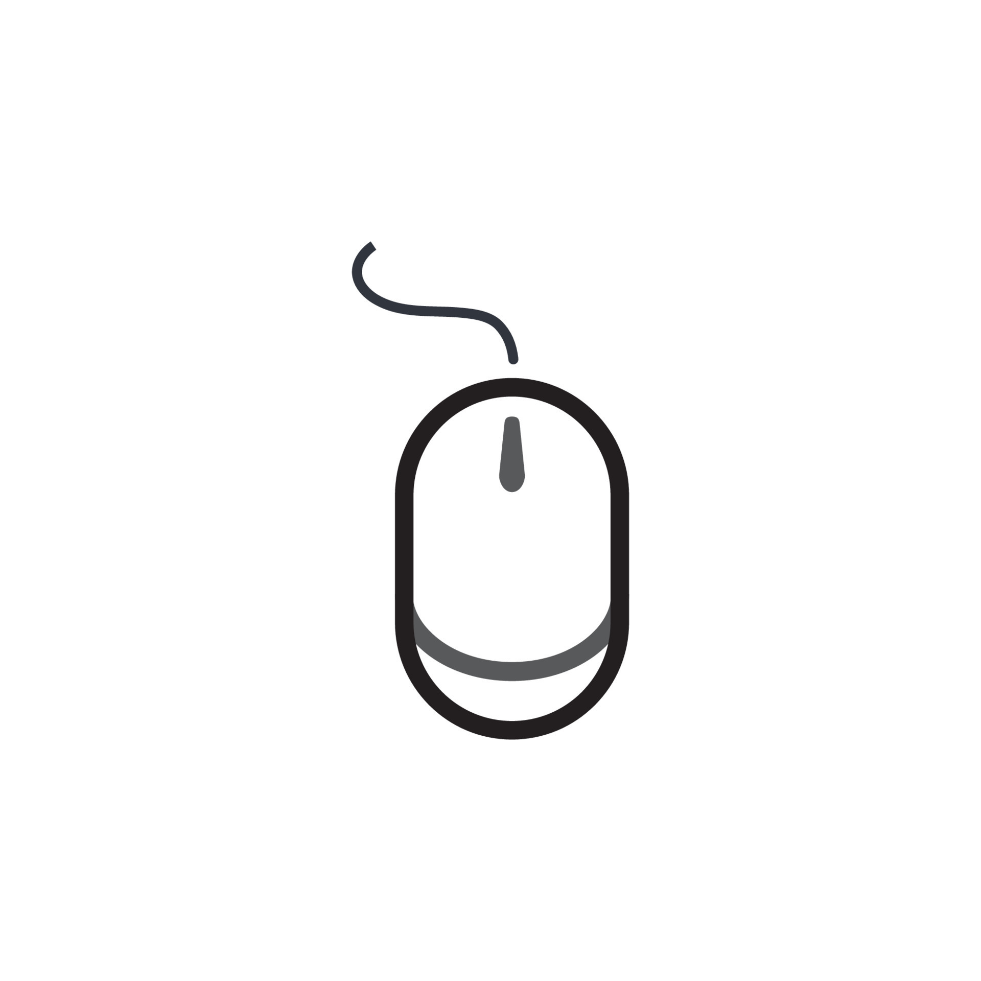 mouse computer logo 13044813 Vector Art at Vecteezy