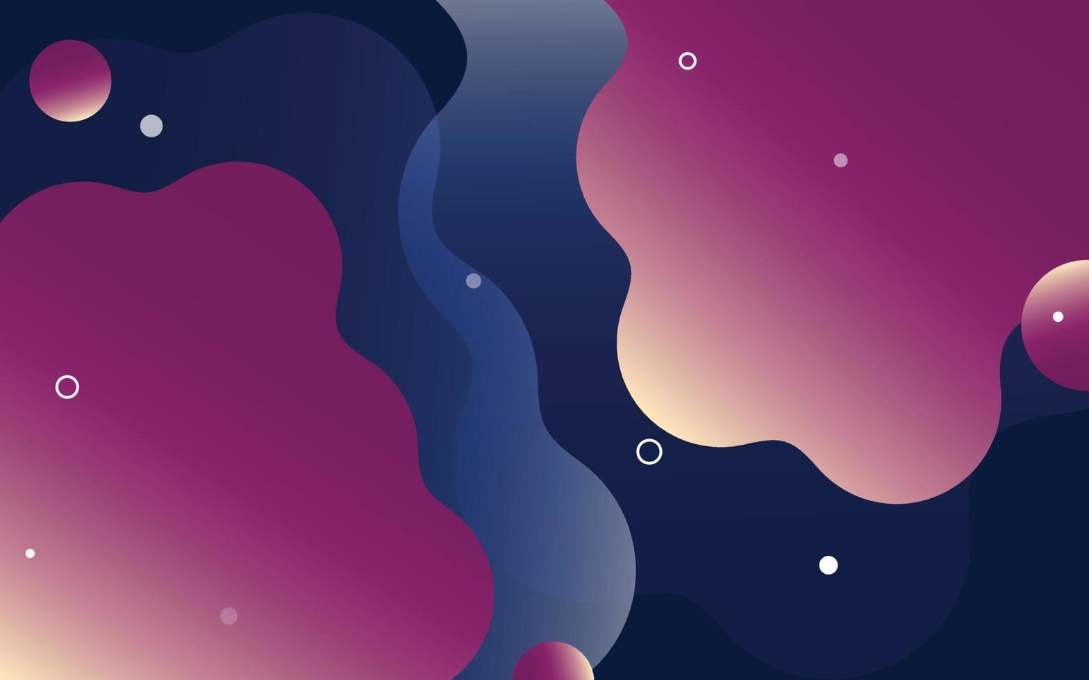 Floating Liquid Blobs Abstract Colorful Banner With Fluid Shapes Futuristic Composition With