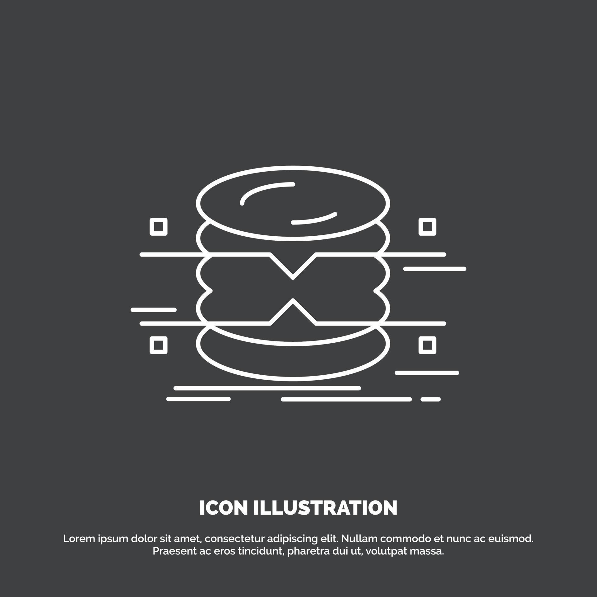 Database Data Architecture Infographics Monitoring Icon Line Vector Symbol For Ui And Ux