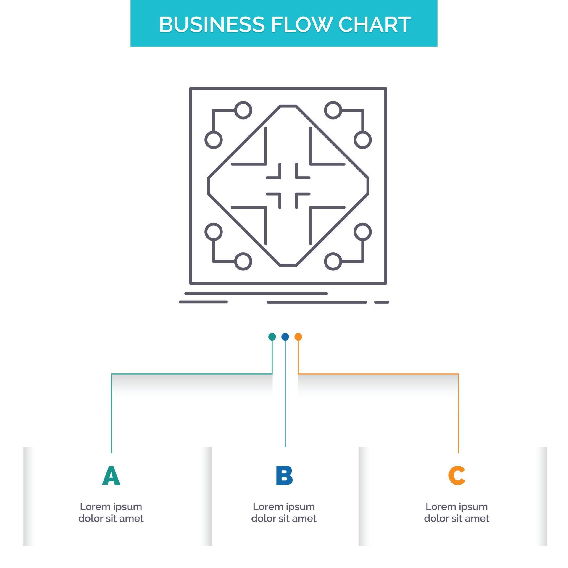 Data. infrastructure. network. matrix. grid Business Flow Chart Design ...