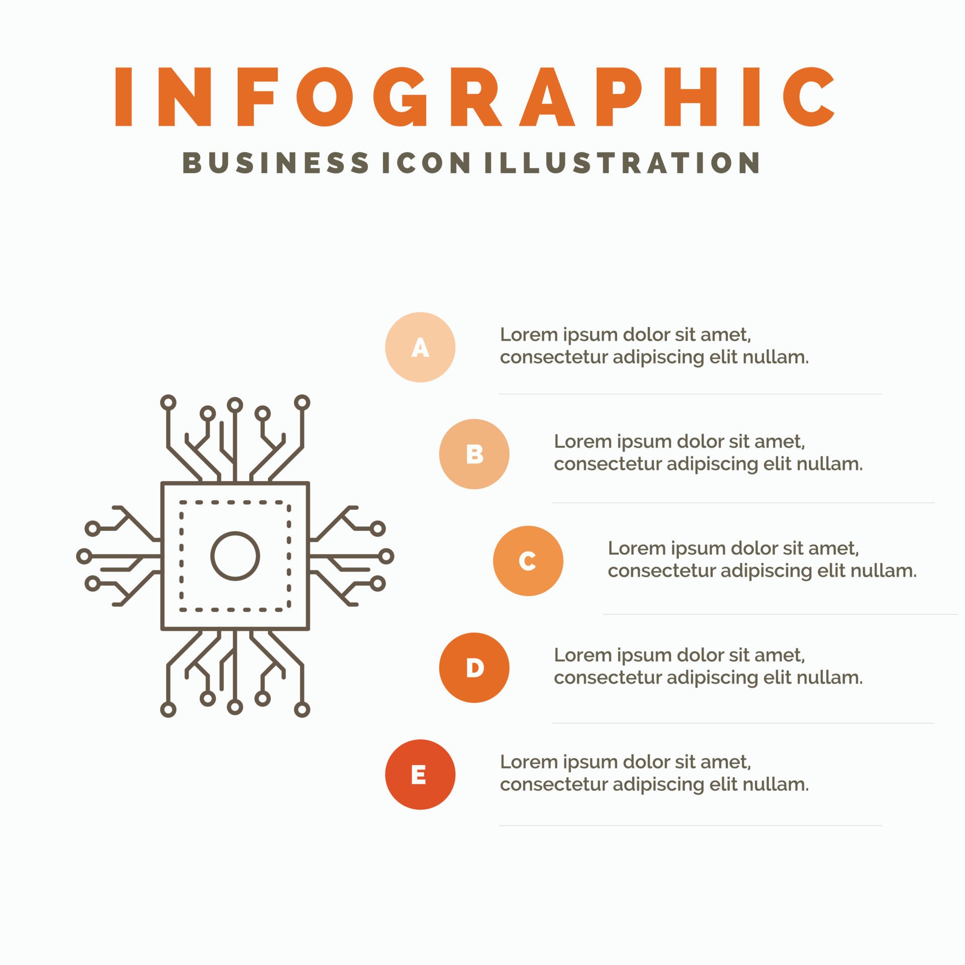Chip Cpu Microchip Processor Technology Infographics Template For Website And Presentation