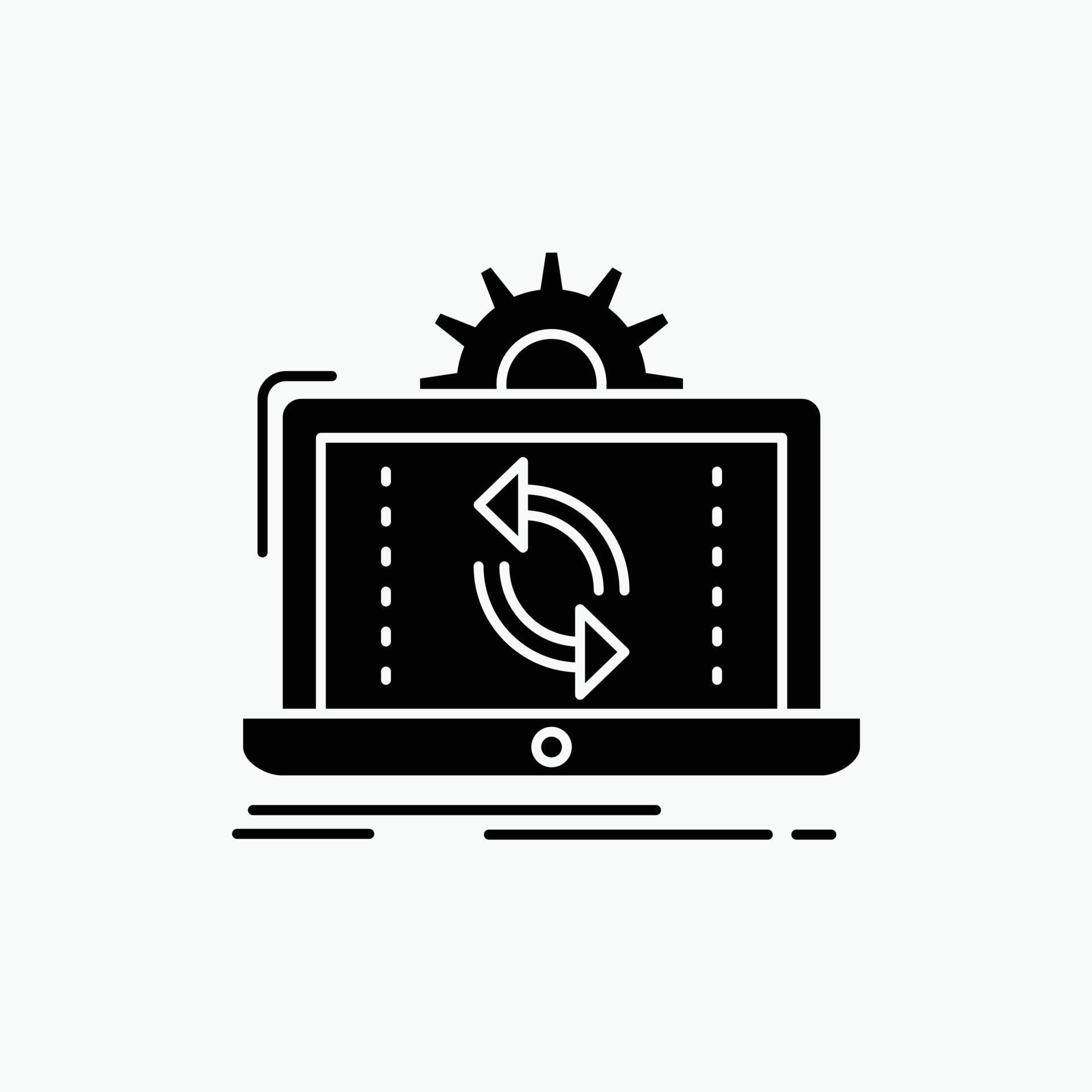 data. processing. Analysis. reporting. sync Glyph Icon. Vector isolated illustration 13045629 ...