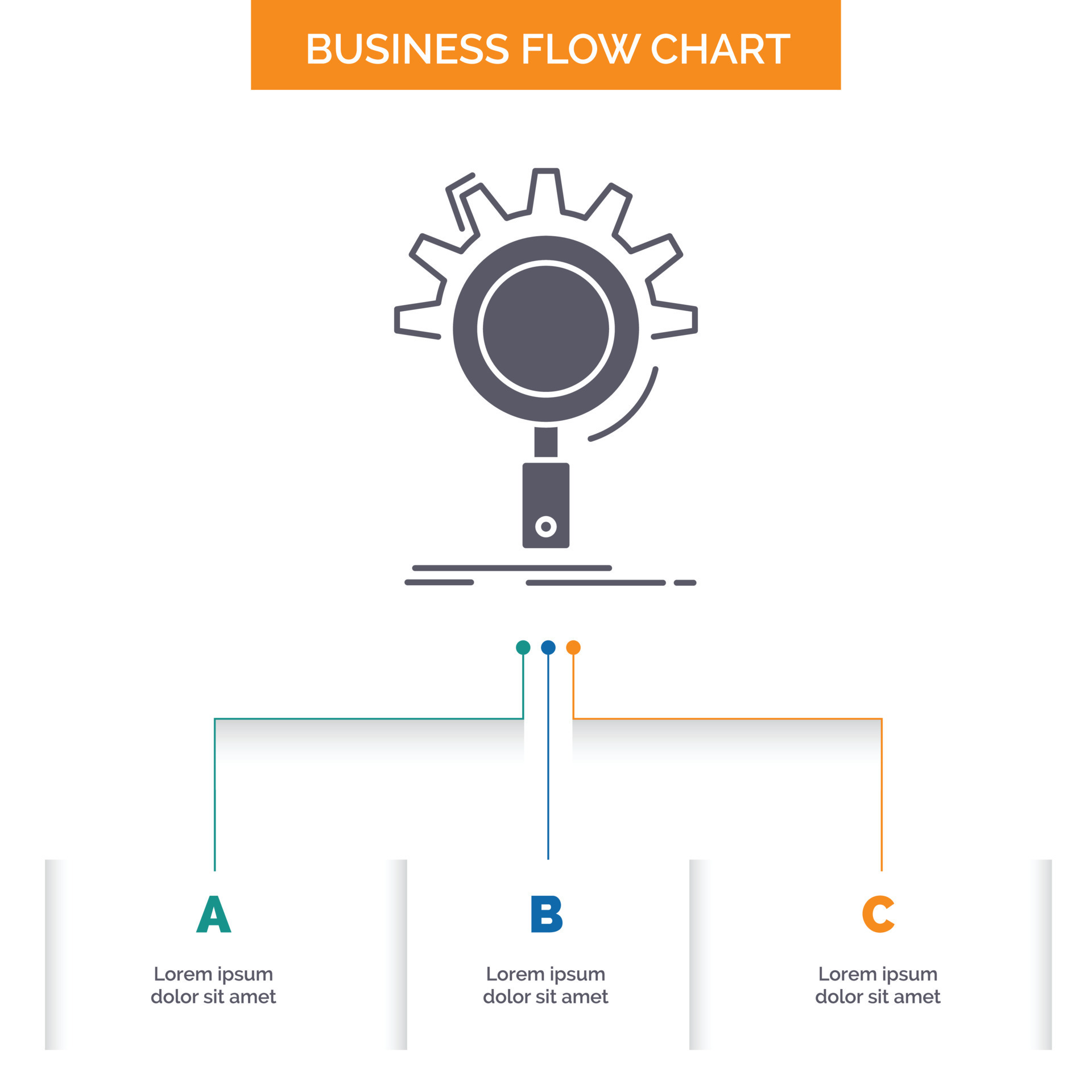 Seo Search Optimization Process Setting Business Flow Chart Design