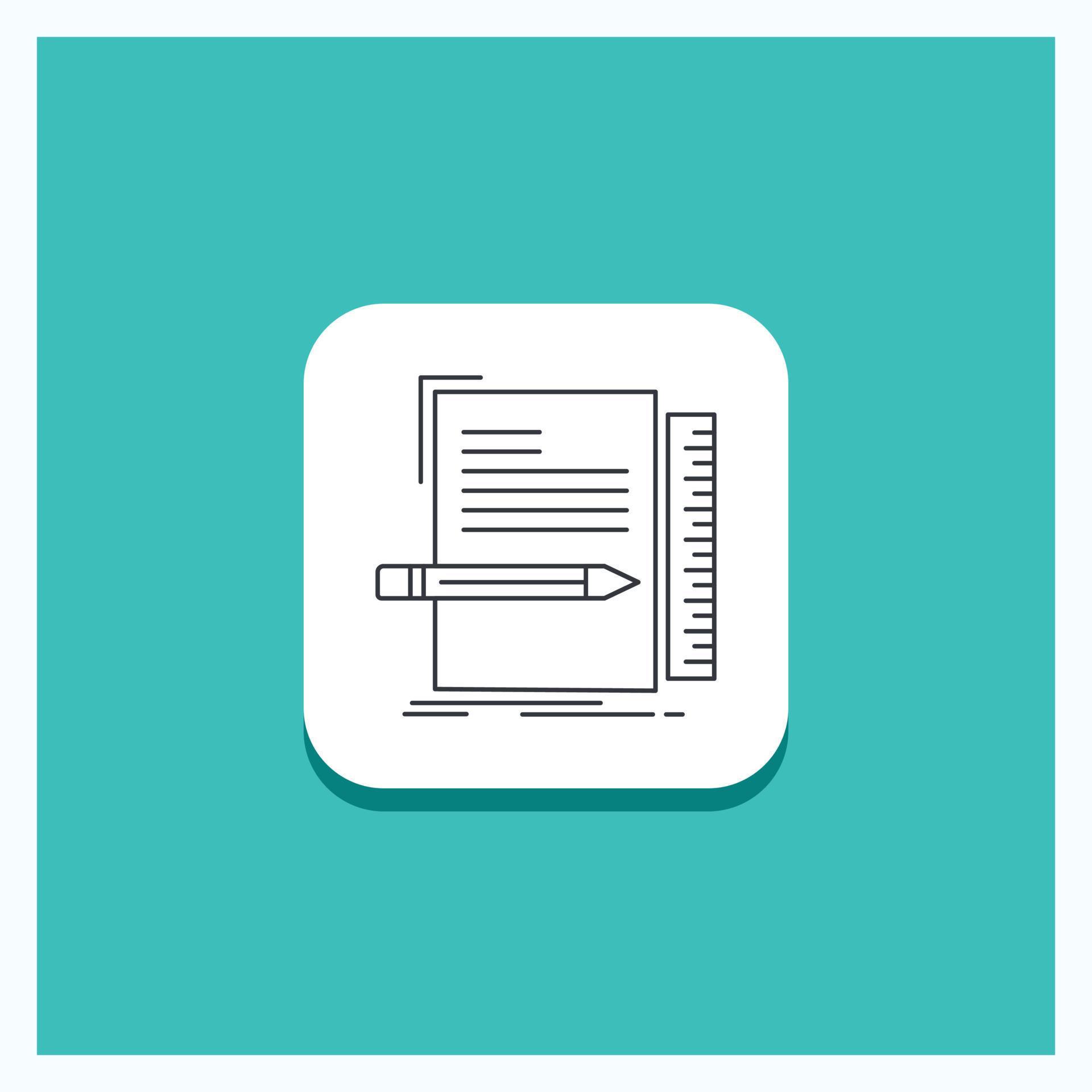 Round Button For Code Coding File Programming Script Line Icon