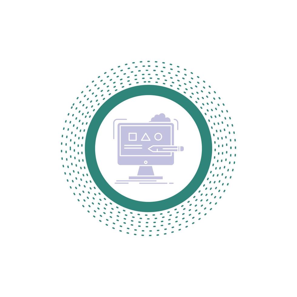 Art. computer. design. digital. studio Glyph Icon. Vector isolated ... Art. computer. design. digital. studio Glyph Icon. Vector isolated ...