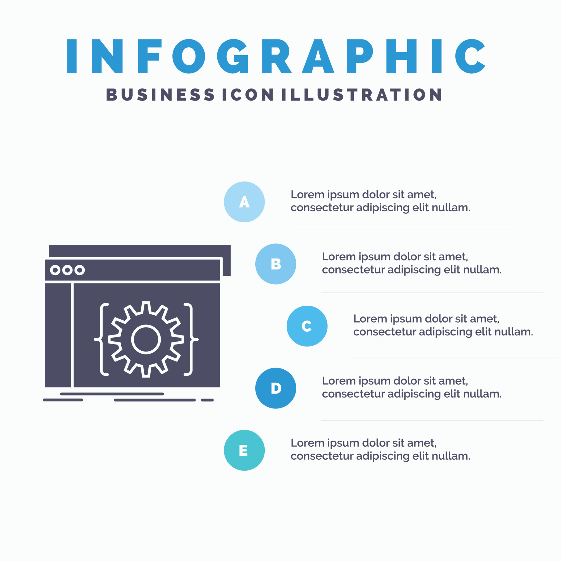 Api App Coding Developer Software Infographics Template For Website And Presentation Glyph