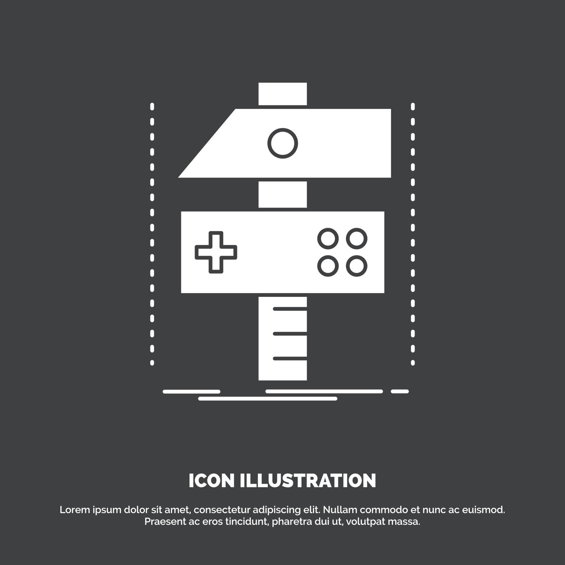 Build. craft. develop. developer. game Icon. glyph vector symbol for UI ... Build. craft. develop. developer. game Icon. glyph vector symbol for UI ...