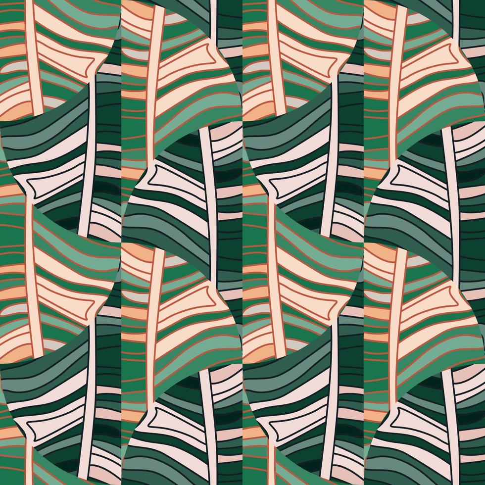 Abstract Linear Seamless Pattern Outline Waves Tile Endless Wallpaper