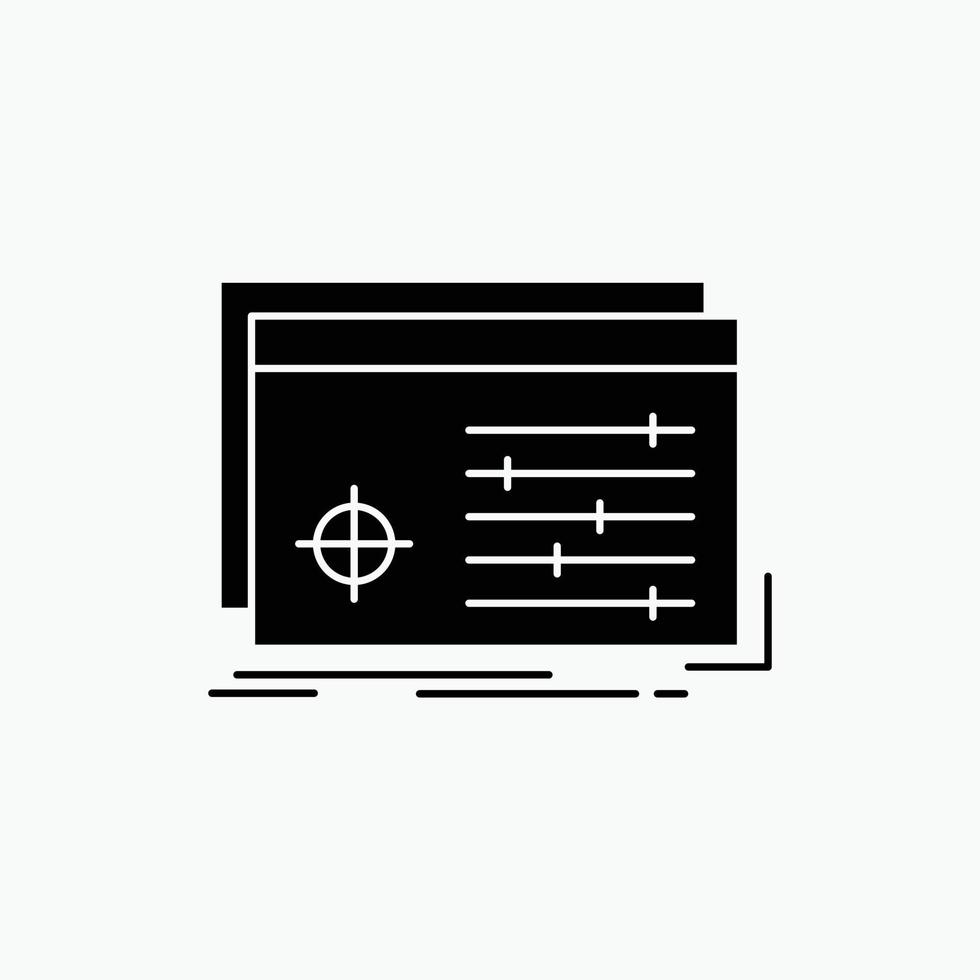 File Object Processing Settings Software Glyph Icon Vector Isolated Illustration 13046424