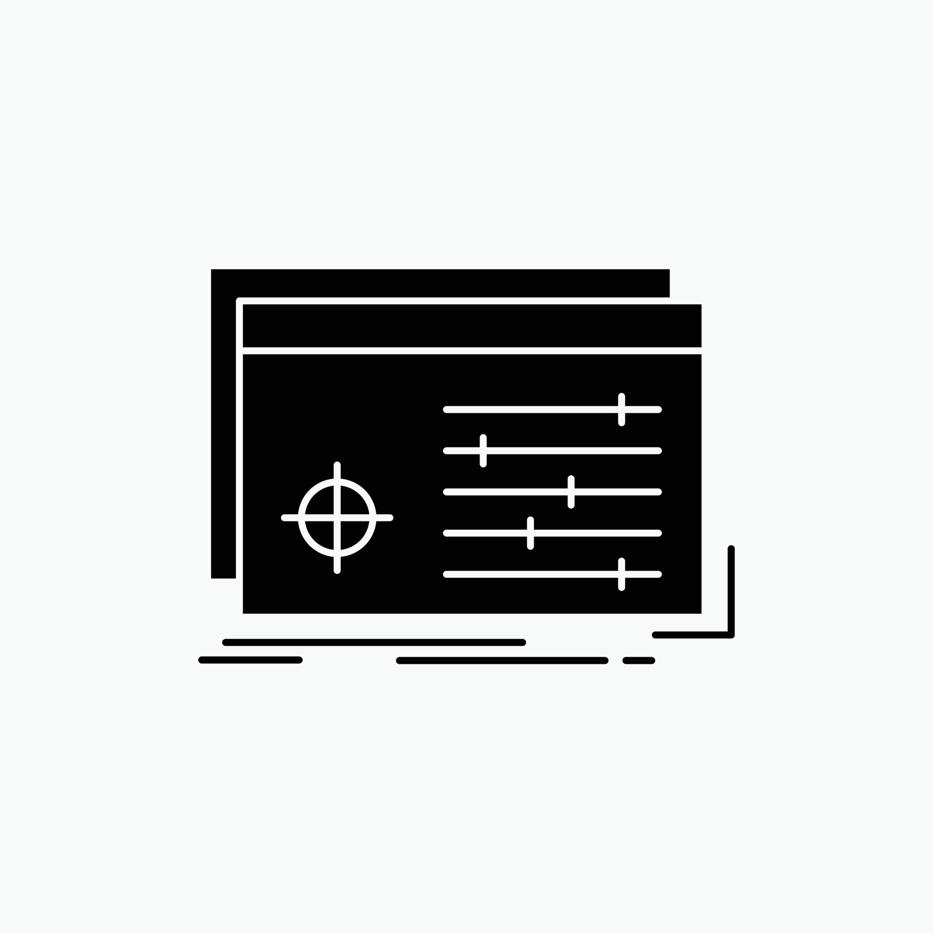 File Object Processing Settings Software Glyph Icon Vector Isolated Illustration 13046424