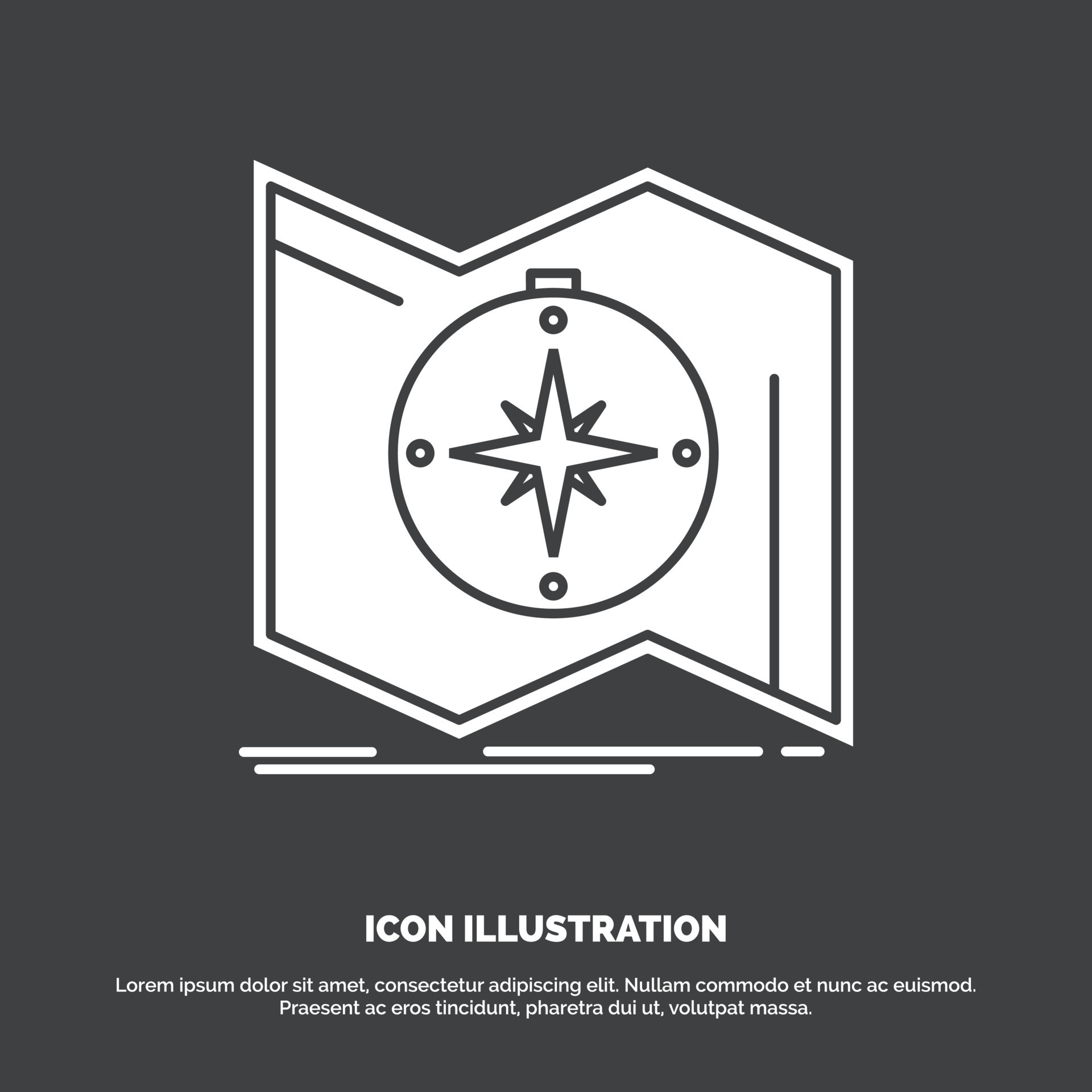 Direction Explore Map Navigate Navigation Icon Glyph Vector Symbol For Ui And Ux Website