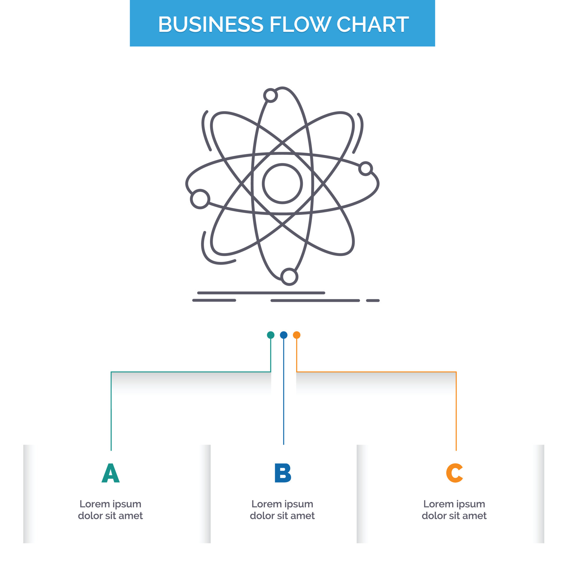 Atom. science. chemistry. Physics. nuclear Business Flow Chart Design ...