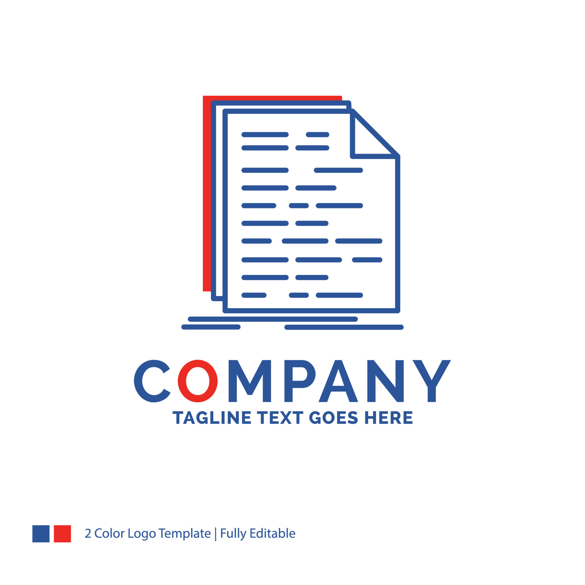 Company Name Logo Design For Code Coding Doc Programming Script