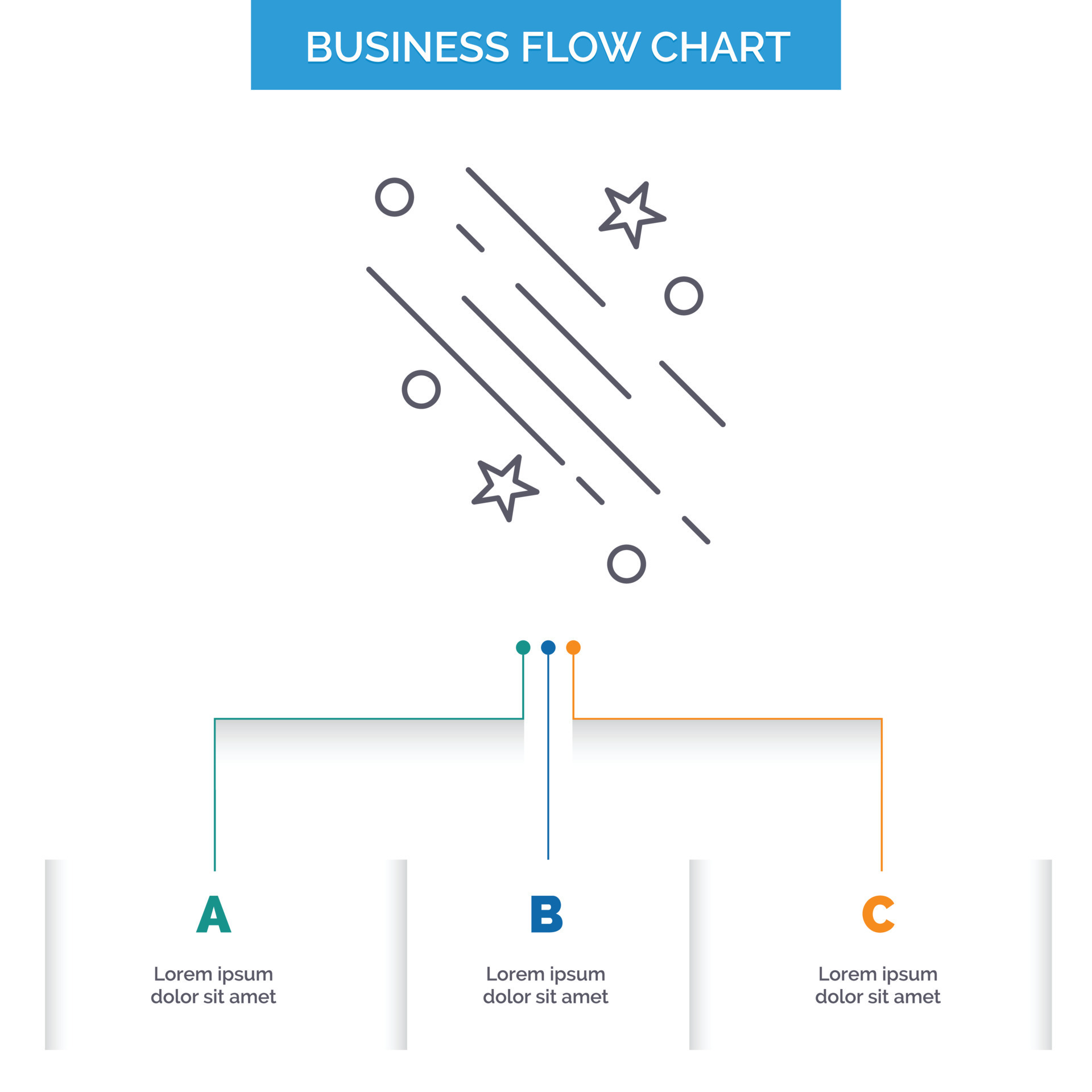 star. shooting star. falling. space. stars Business Flow Chart Design ...