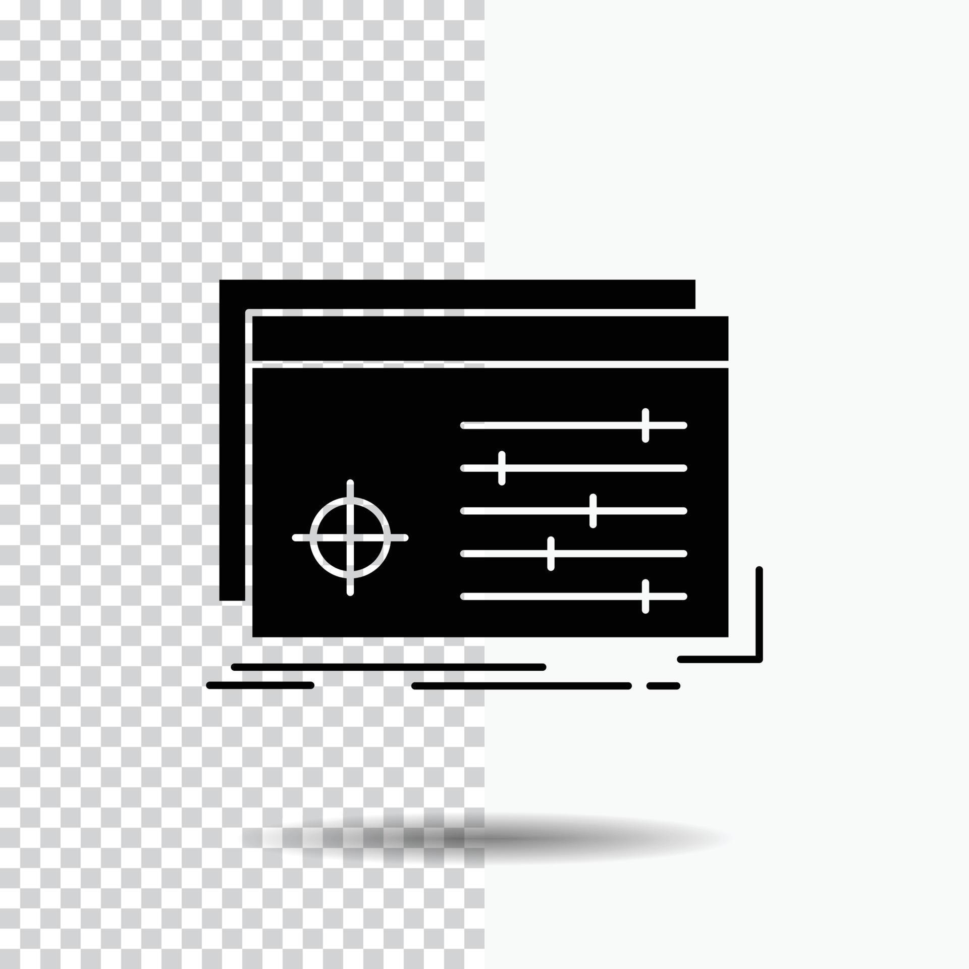 File. object. processing. settings. software Glyph Icon on Transparent Background. Black Icon ...