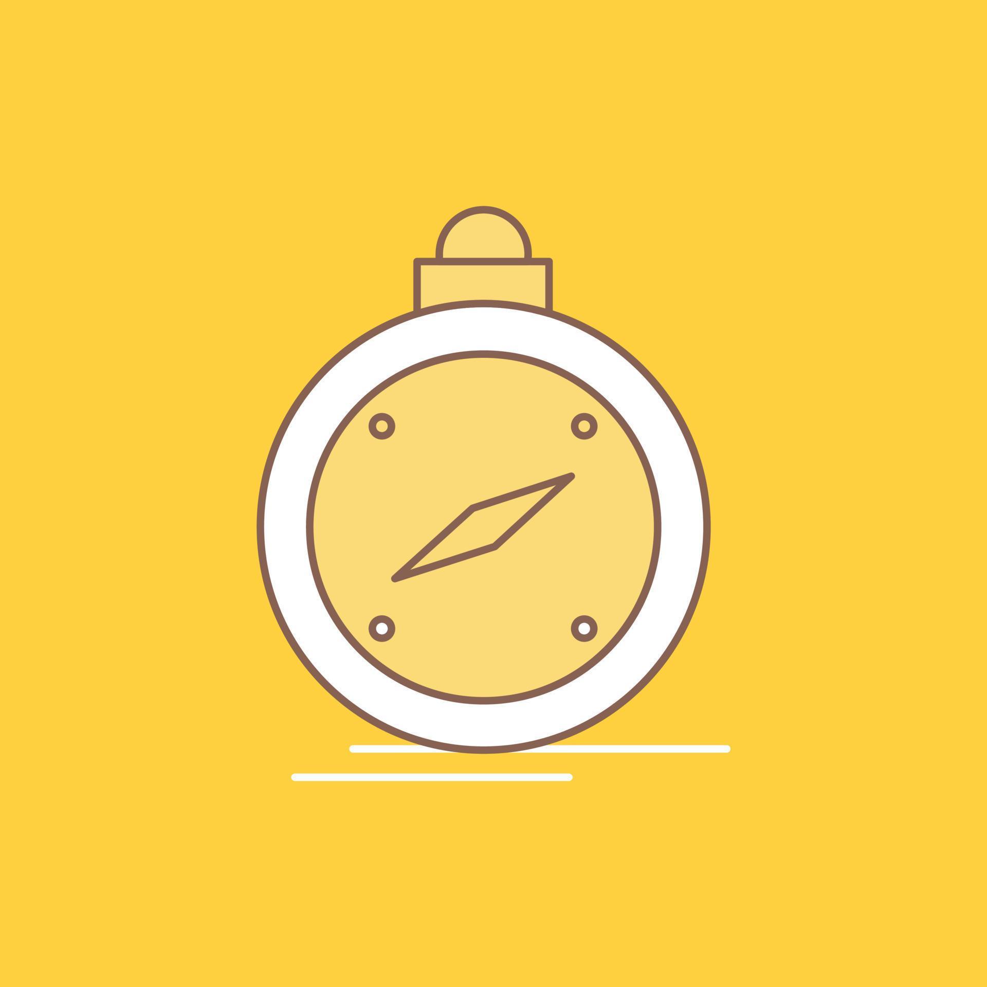 Compass Direction Navigation Gps Location Flat Line Filled Icon