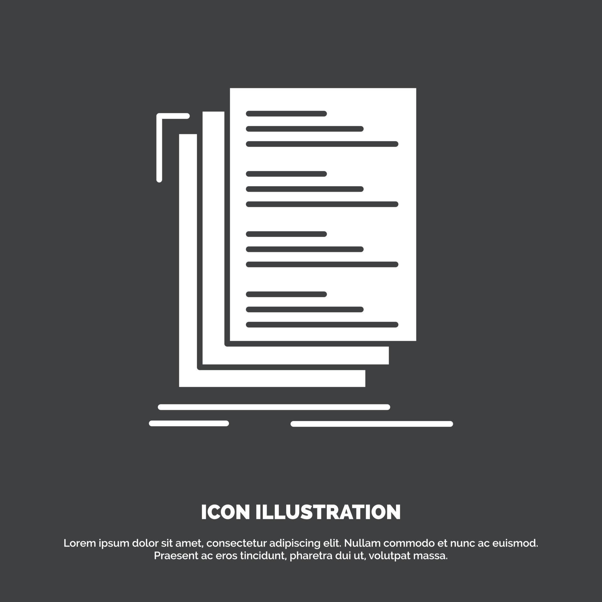 Code Coding Compile Files List Icon Glyph Vector Symbol For Ui And Ux Website Or Mobile