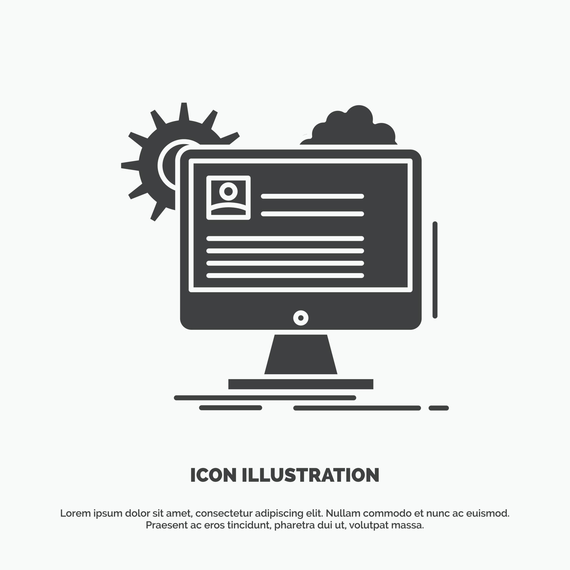 Account. profile. report. edit. Update Icon. glyph vector gray symbol for UI and UX. website or ...