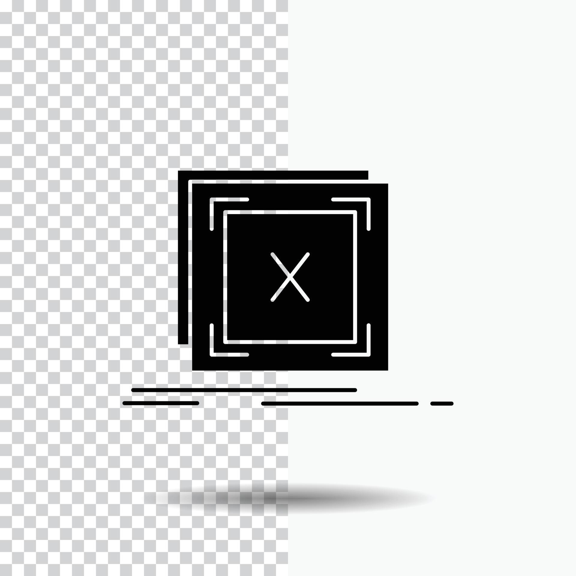 error. application. message. problem. server Glyph Icon on Transparent Background. Black Icon ...