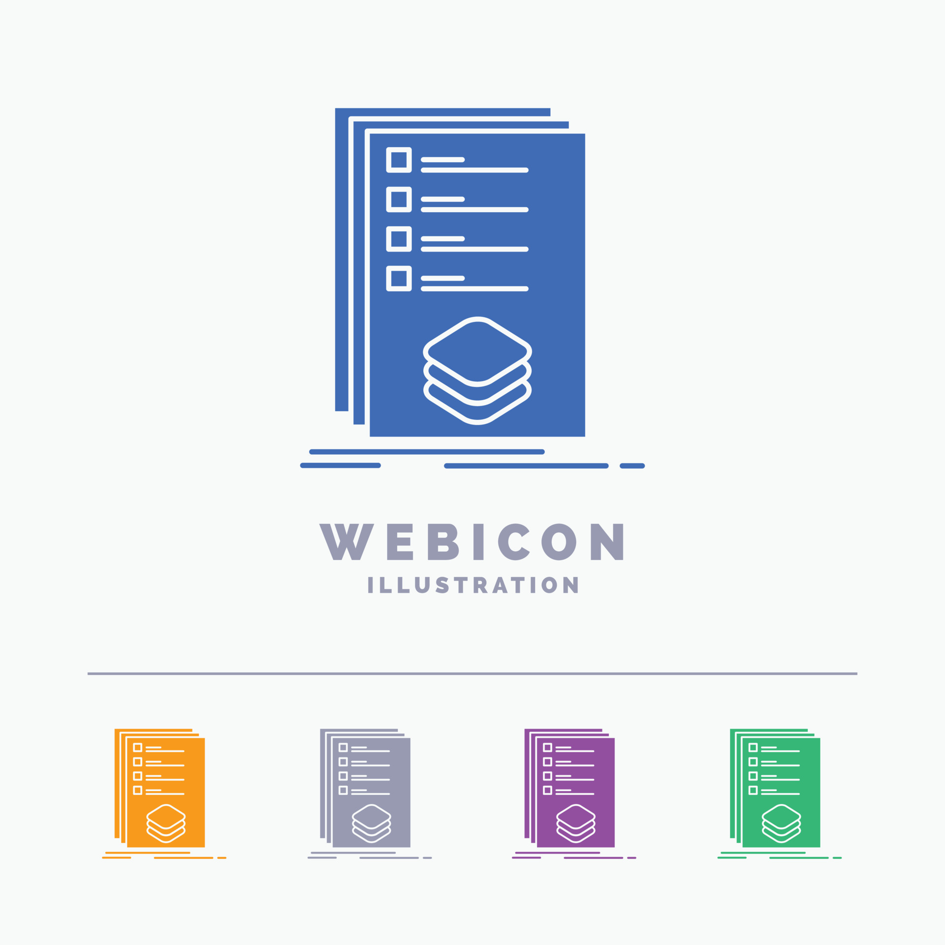 Categories. check. list. listing. mark 5 Color Glyph Web Icon Template isolated on white. Vector ...