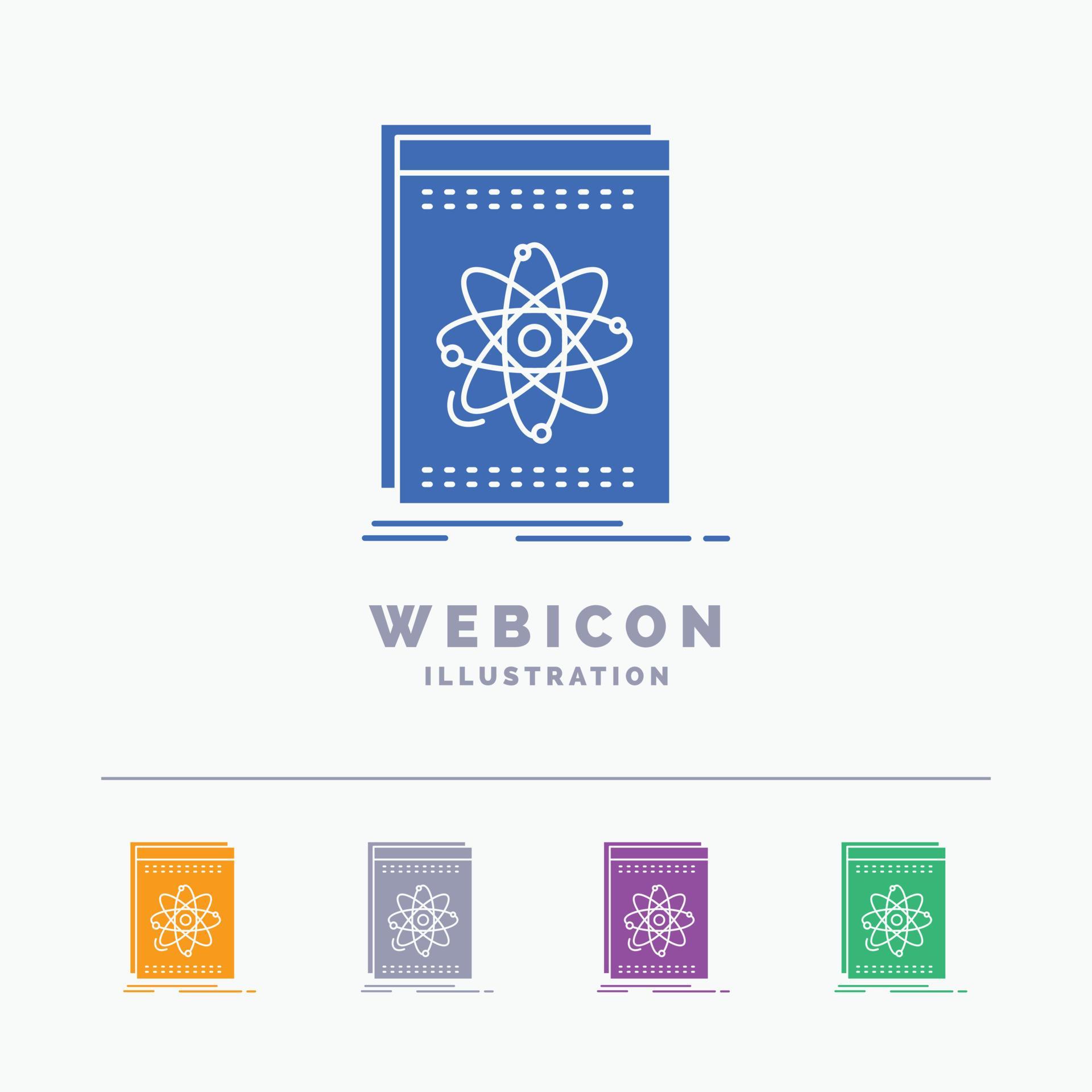 Api Application Developer Platform Science 5 Color Glyph Web Icon Template Isolated On White