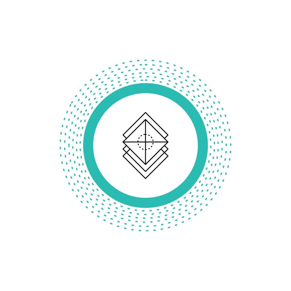 Arrange Design Layers Stack Layer Line Icon Vector Isolated Illustration 13047744 Vector