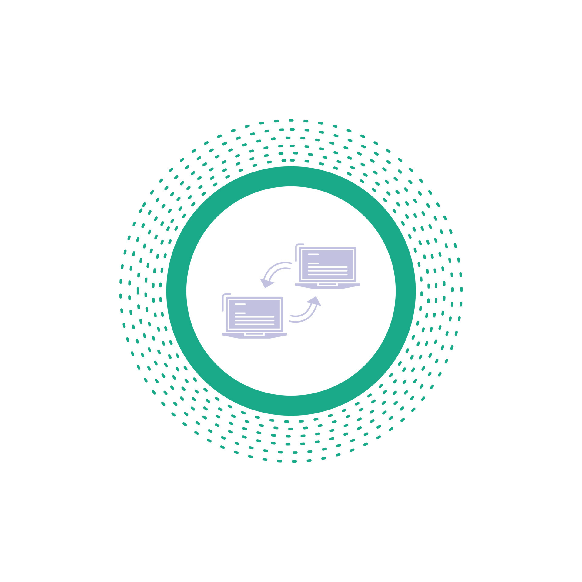 Computer Connection Link Network Sync Glyph Icon Vector Isolated Illustration 13047800