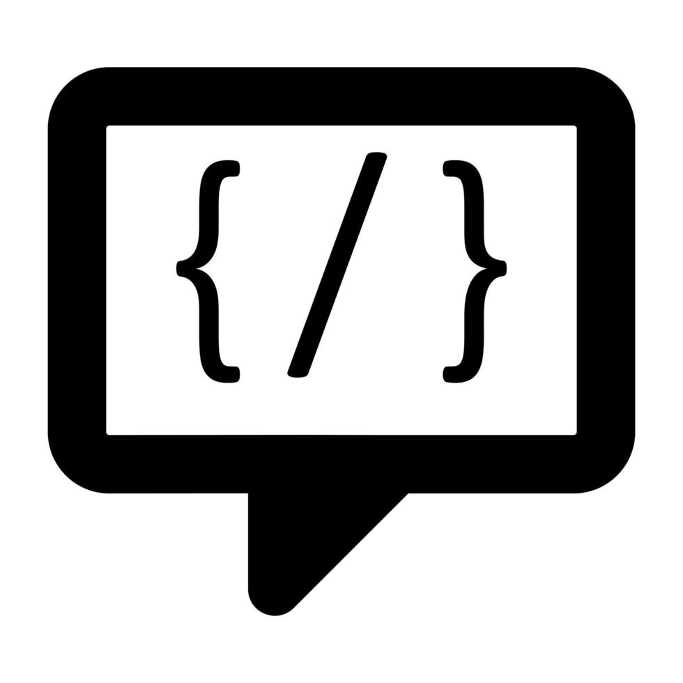 A unique design icon of web coding 13055255 Vector Art at Vecteezy