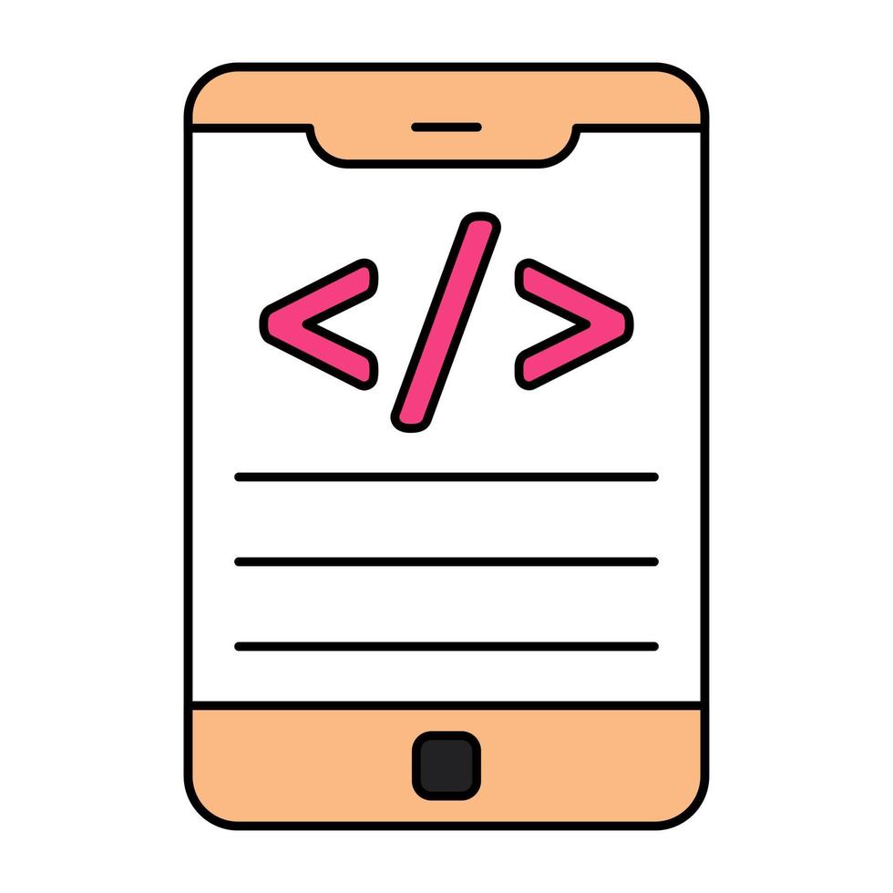 A unique design icon of web coding 13055282 Vector Art at Vecteezy