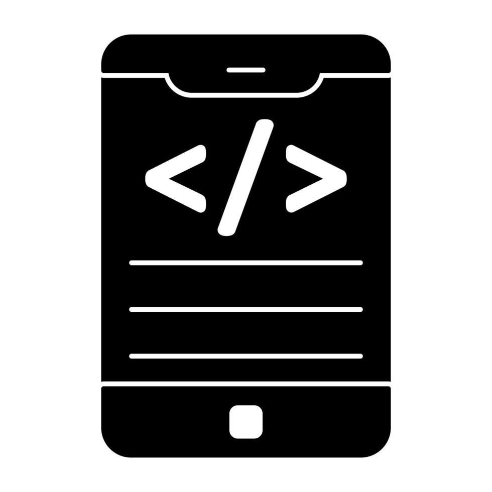 A unique design icon of web coding 13055300 Vector Art at Vecteezy