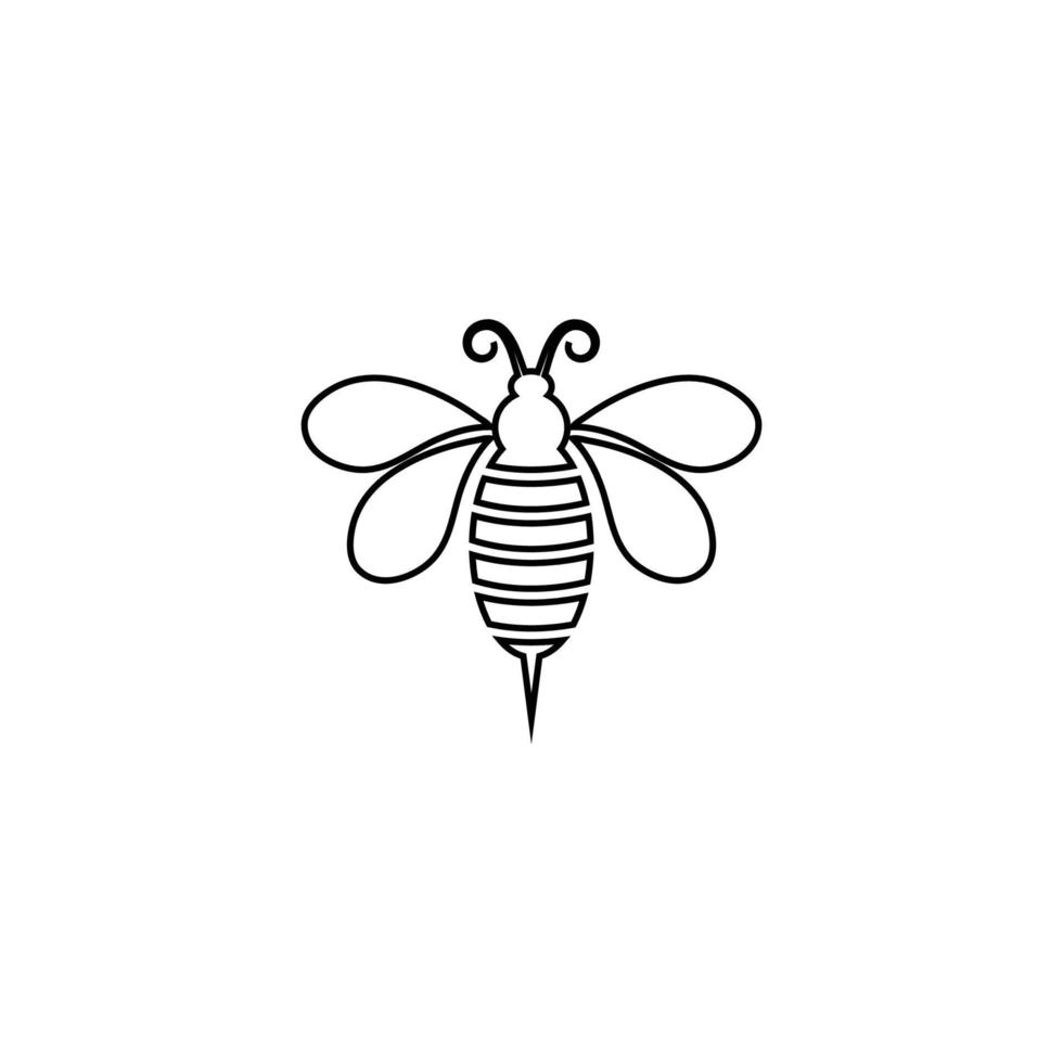 Bee icon Vector Illustration design Logo 13060100 Vector Art at Vecteezy