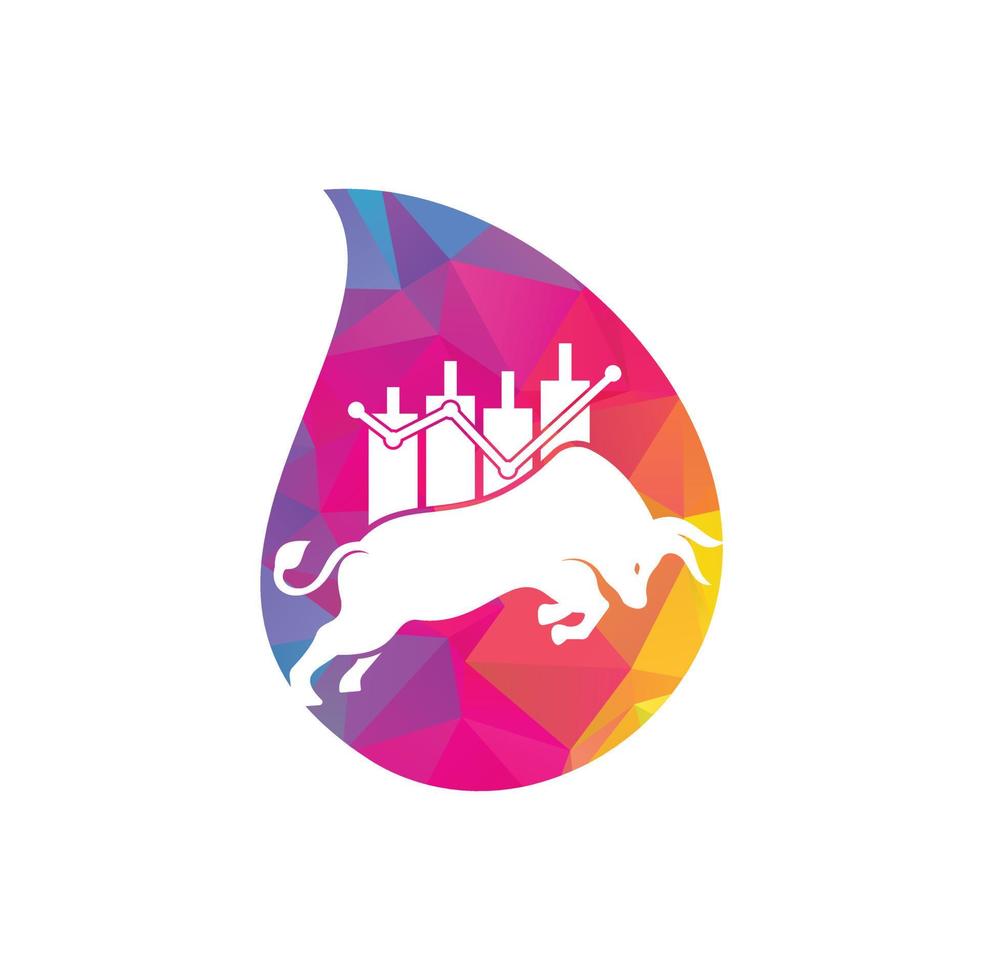 Trade Bull drop shape concept logo design. Bullish Trader Logo. Forex ... Trade Bull drop shape concept logo design. Bullish Trader Logo. Forex ...